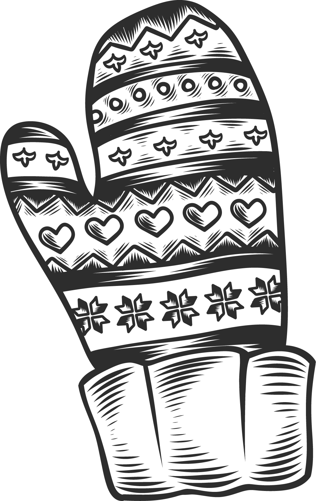 Merry Christmas Mittens Template Logo PNG (Transparent) SVG AI – Free ...