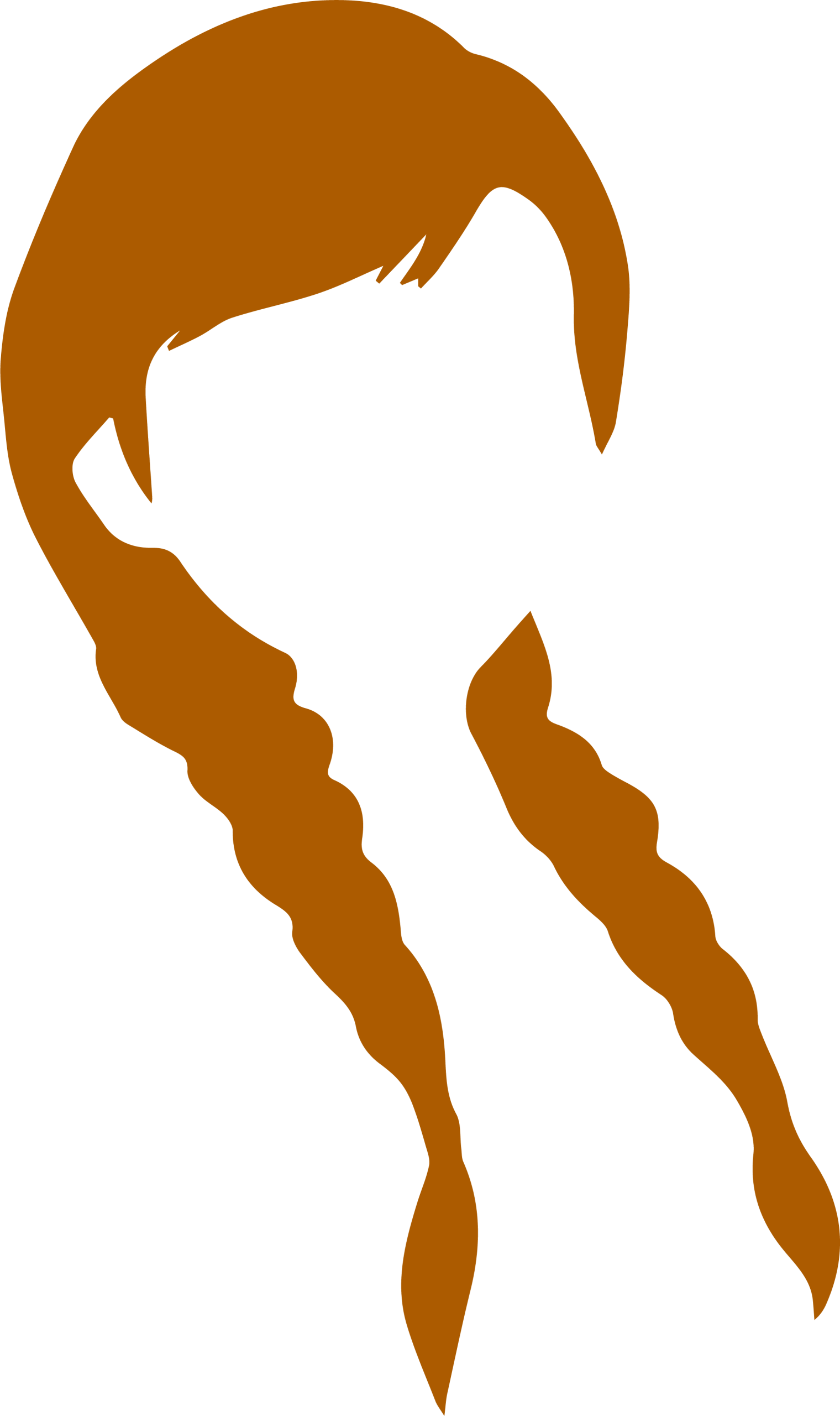 Frozen Anna Hair Logo PNG, SVG, AI Vector – Free Download