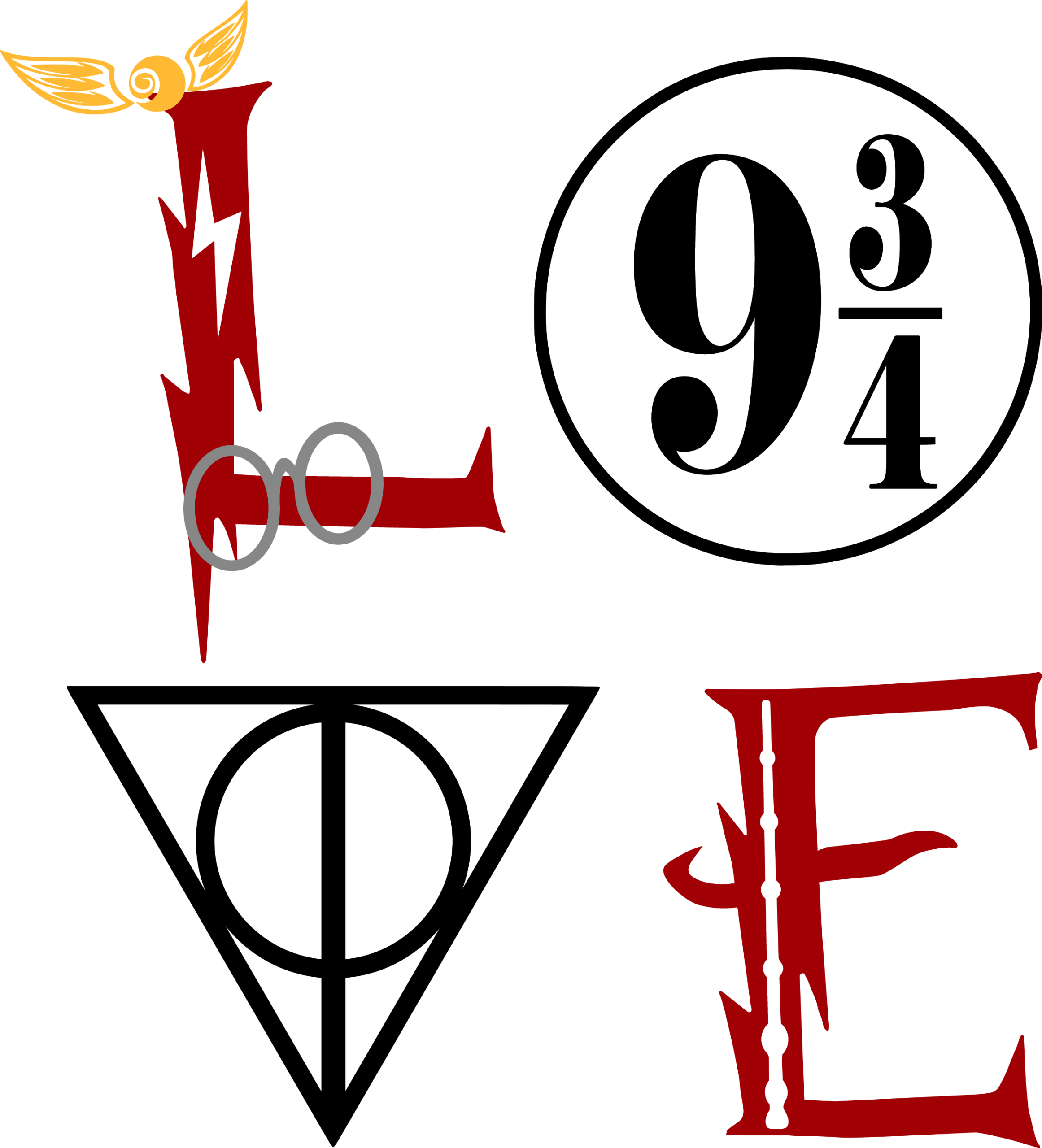 Harry Potter love 9 3 4 Template Logo PNG, SVG, AI Vector – Free Download