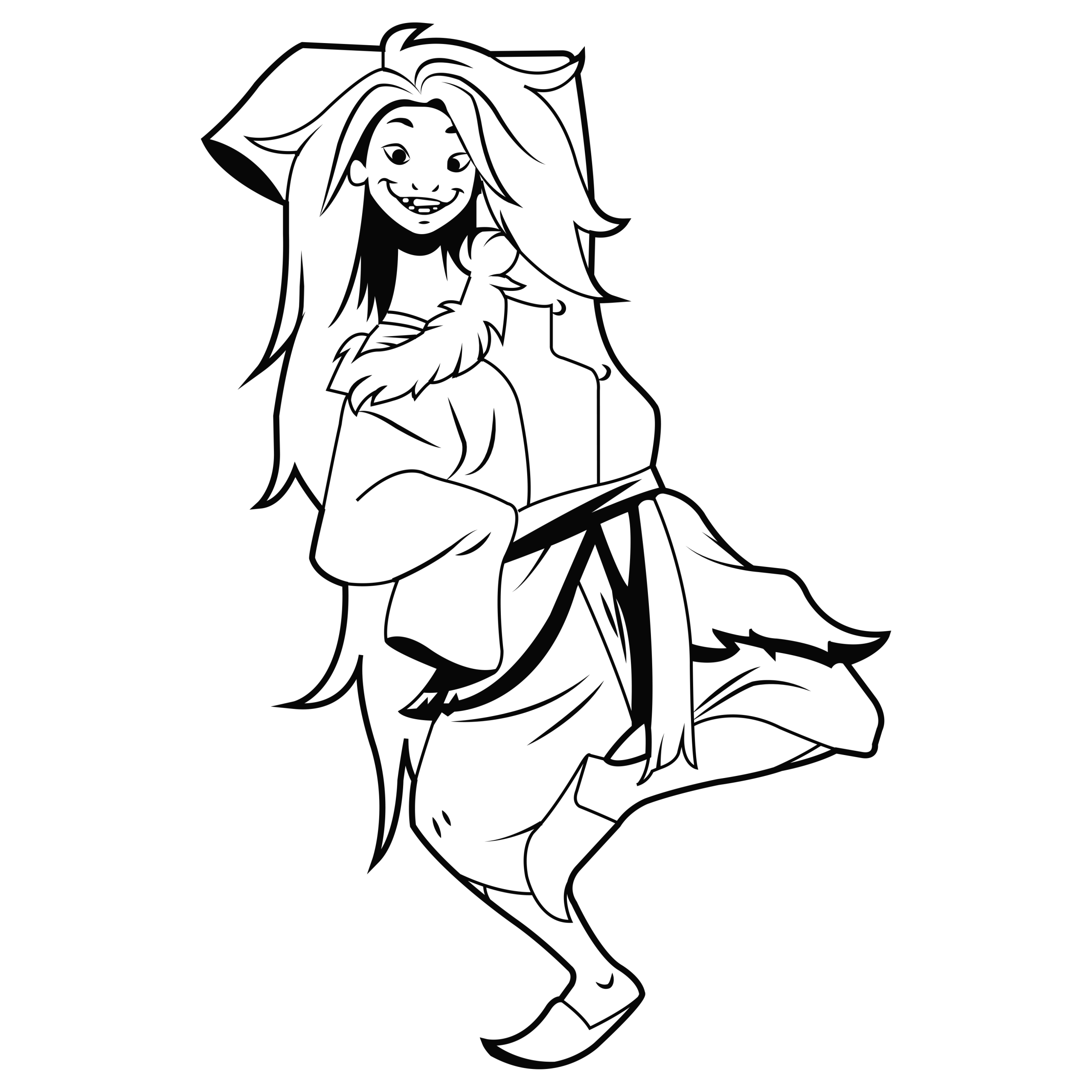 Raya and The Last Dragon Sisu Outline 2 Logo PNG, SVG, AI Vector – Free ...