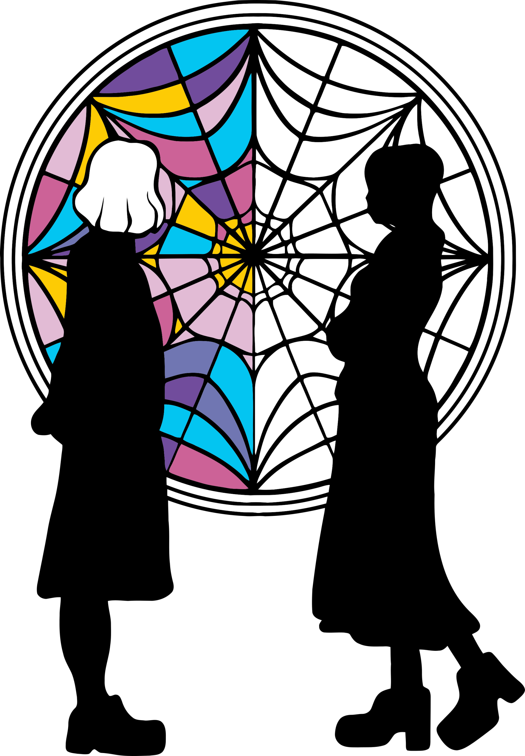 Wednesday Addams and Enid Sinclair Logo PNG, SVG, AI Vector – Free Download