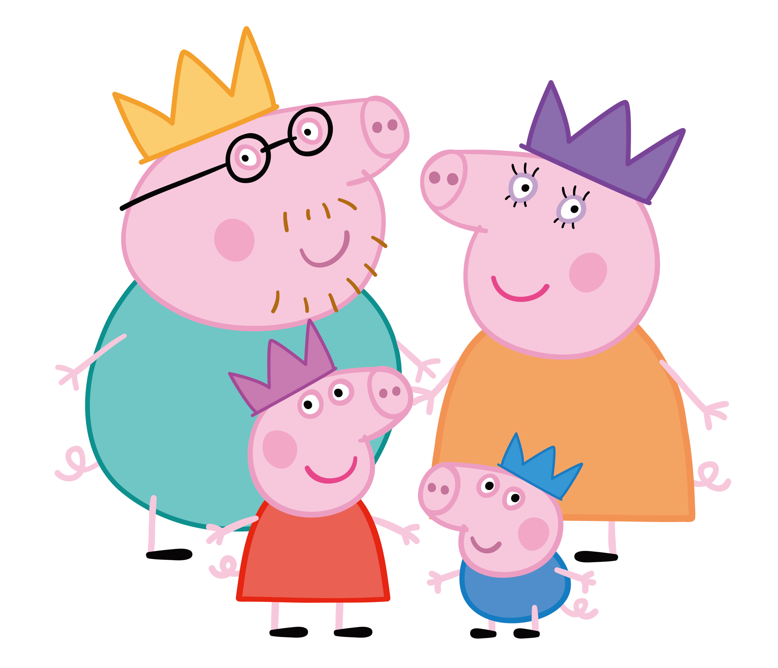 Peppa Pig Family Logo PNG, SVG, AI Vector – Free Download
