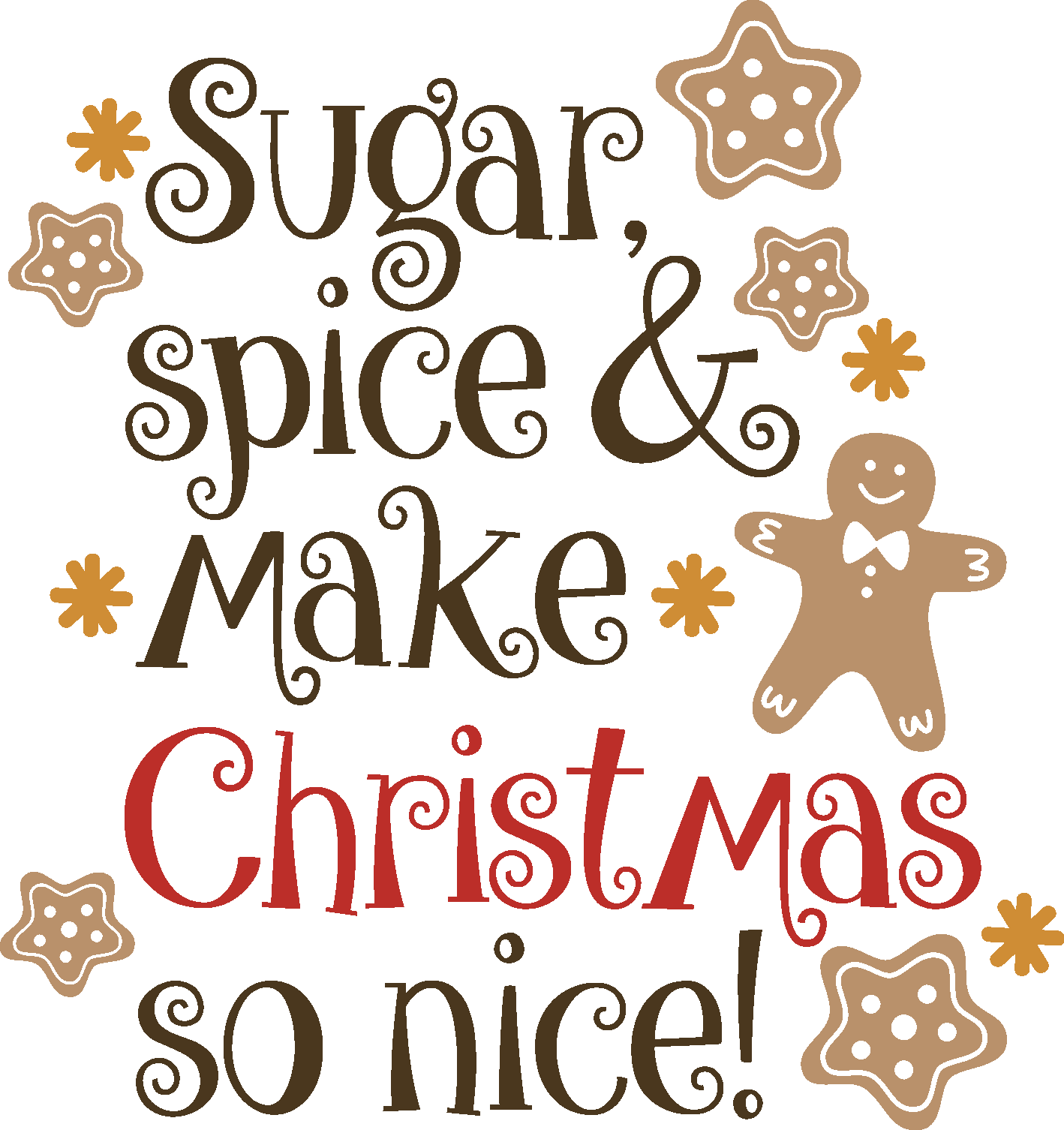 Christmas Sugar Spice and Make So Nice Logo PNG, SVG, AI Vector – Free ...