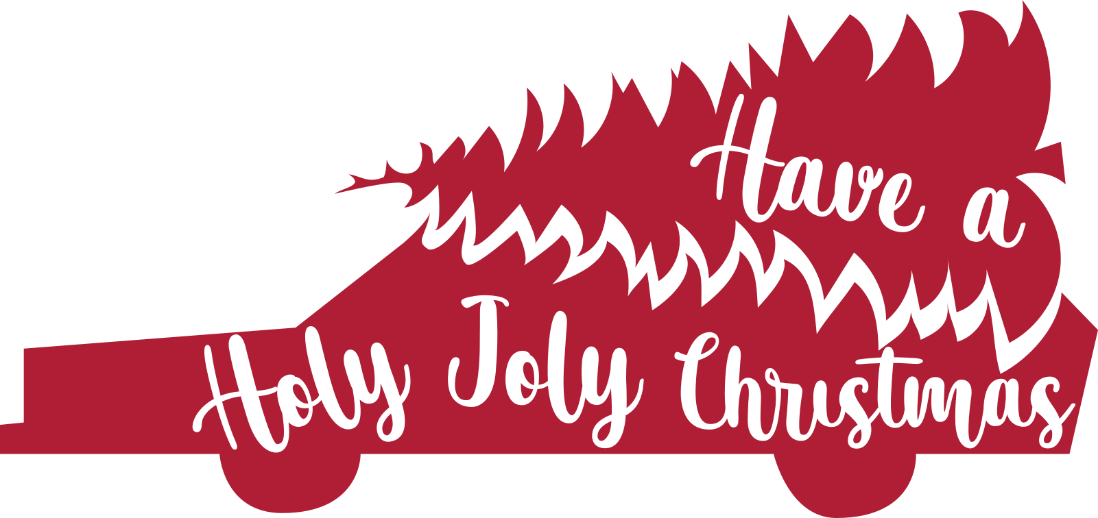 Christmas Have a Holy Joly Christmas Car Logo PNG, SVG, AI Vector ...