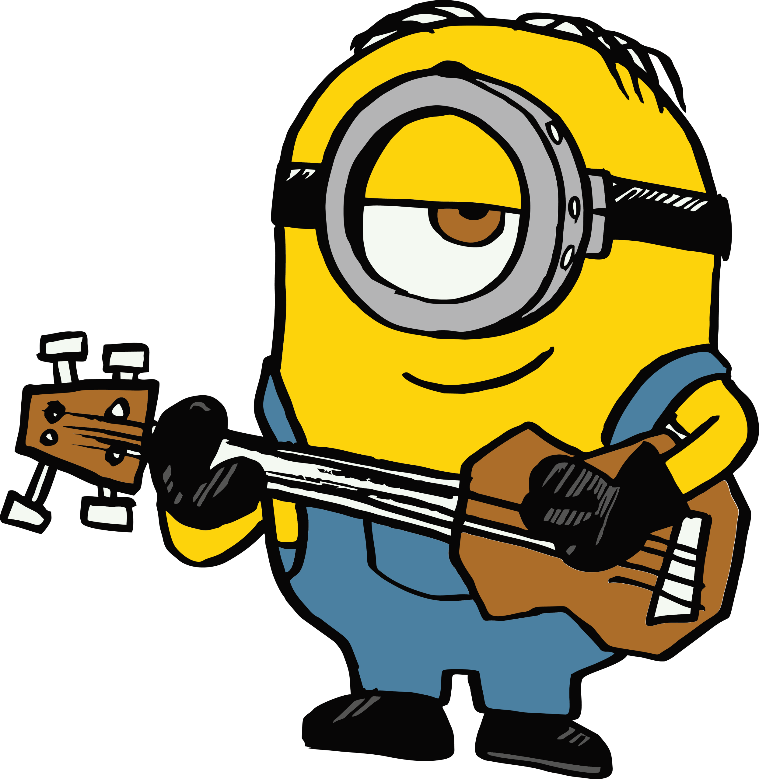 Minions With Guitar Logo PNG, SVG, AI Vector – Free Download