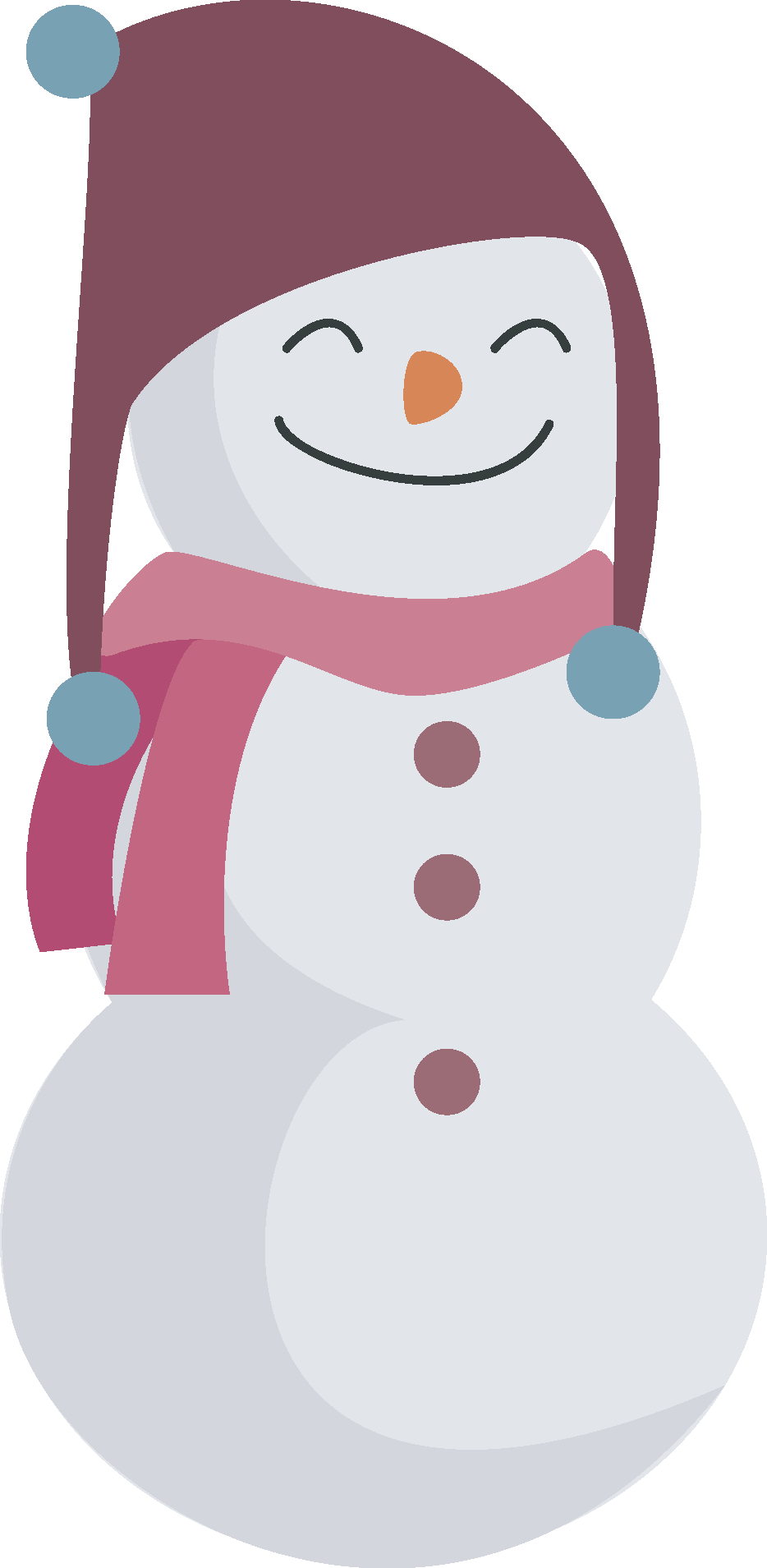 Christmas Snowman Smiling Face Logo PNG, SVG, AI Vector – Free Download