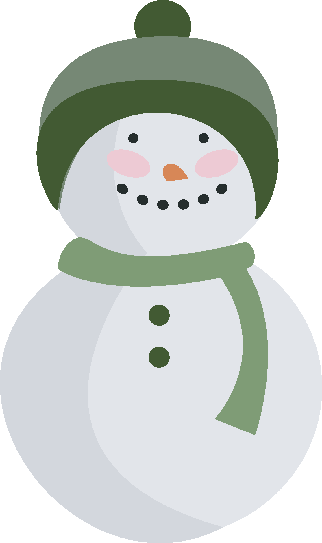 Christmas Snowman Smiling Face 2 Logo PNG, SVG, AI Vector – Free Download