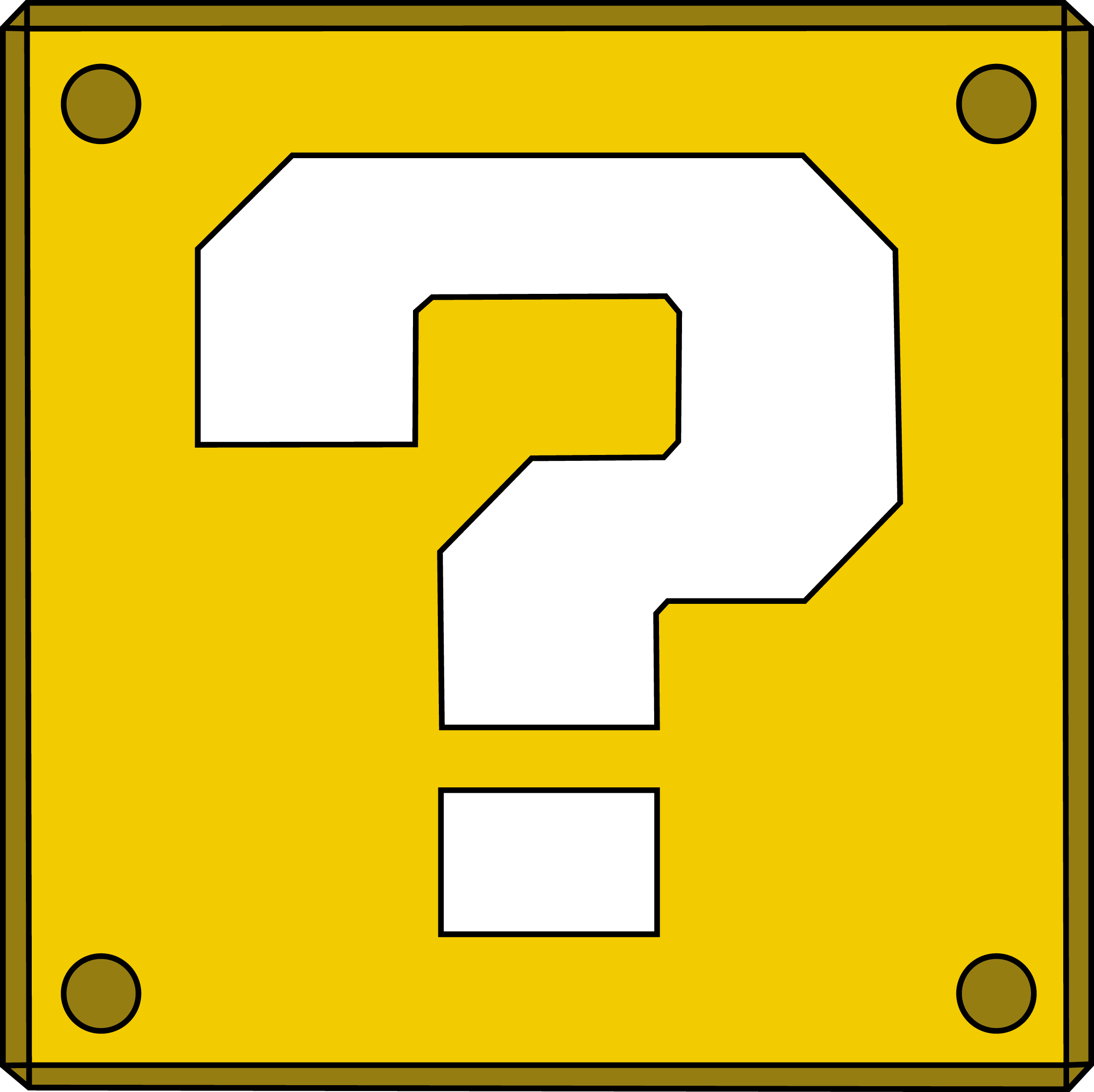 Super Mario Question Block Logo PNG, SVG, AI Vector – Free Download