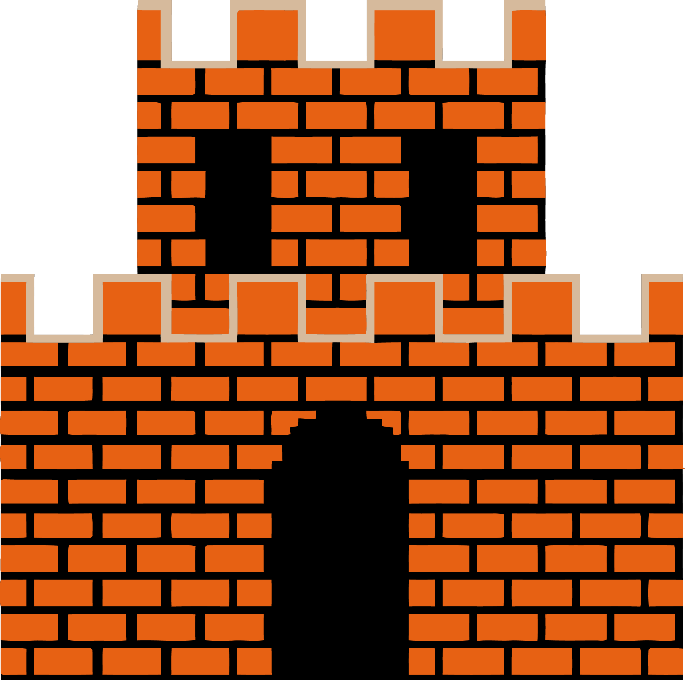 Super Mario Castle Logo PNG, SVG, AI Vector – Free Download