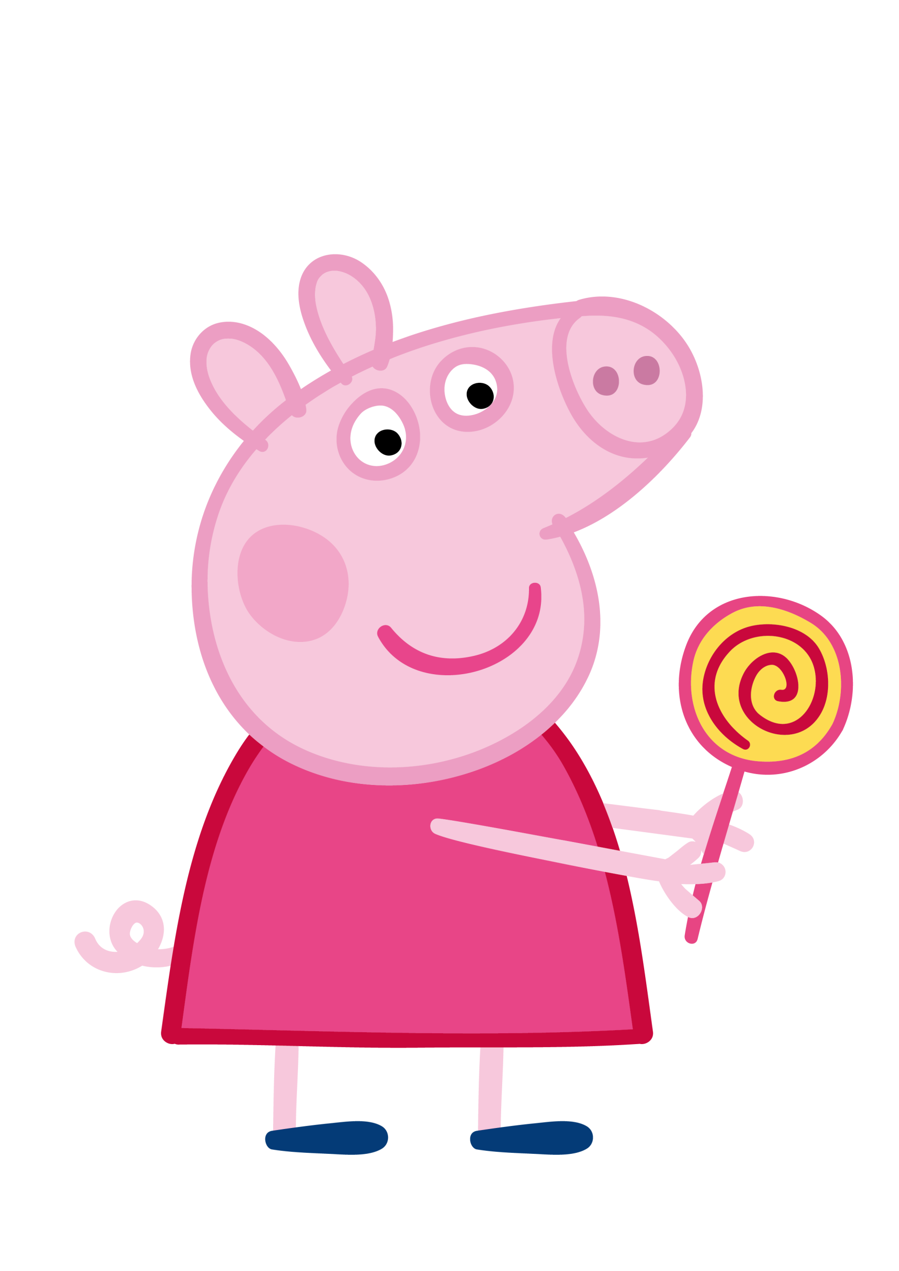 Peppa Pig Holding LolliPop Logo PNG, SVG, AI Vector – Free Download