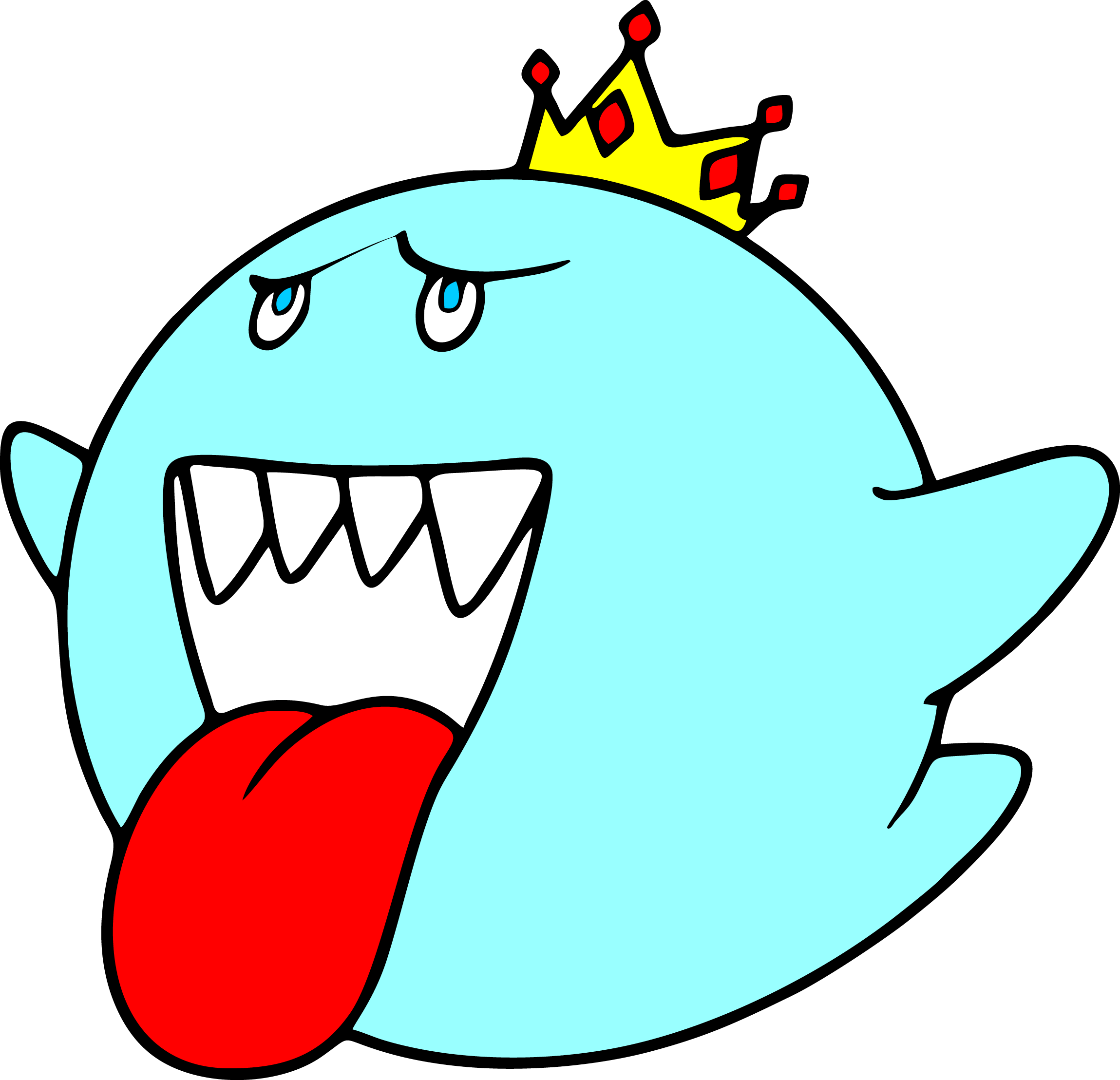 Super Mario King Boo Logo PNG, SVG, AI Vector – Free Download