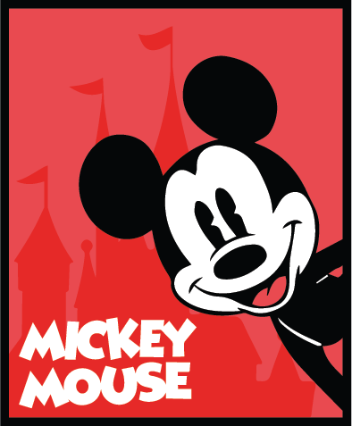 Mickey Mouse Frame Red Castle Logo PNG, SVG, AI Vector – Free Download