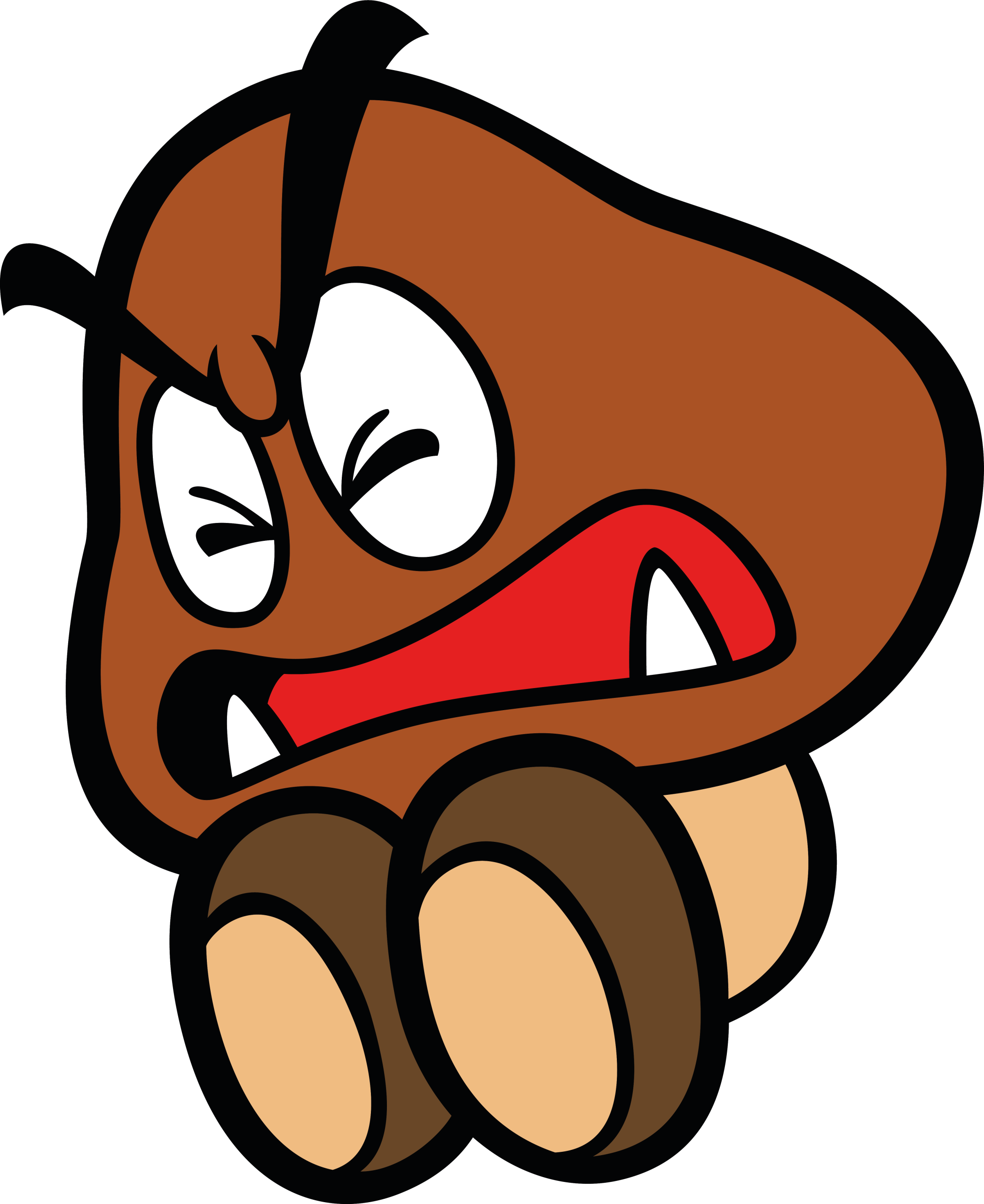 Super Mario Goomba Crying Logo PNG, SVG, AI Vector – Free Download