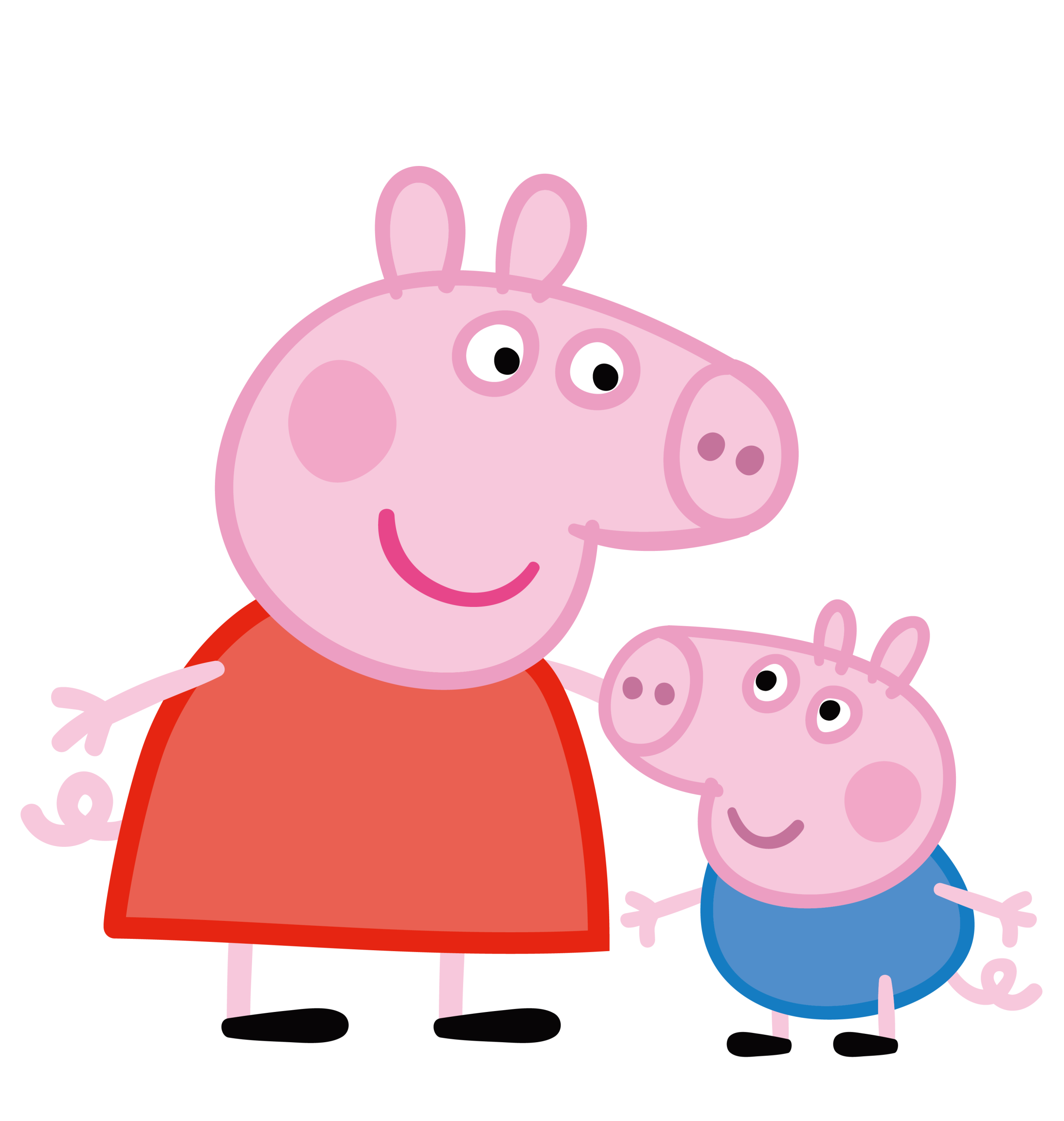 Peppa Pig George Pig and Peppa Pig Logo PNG, SVG, AI Vector – Free Download