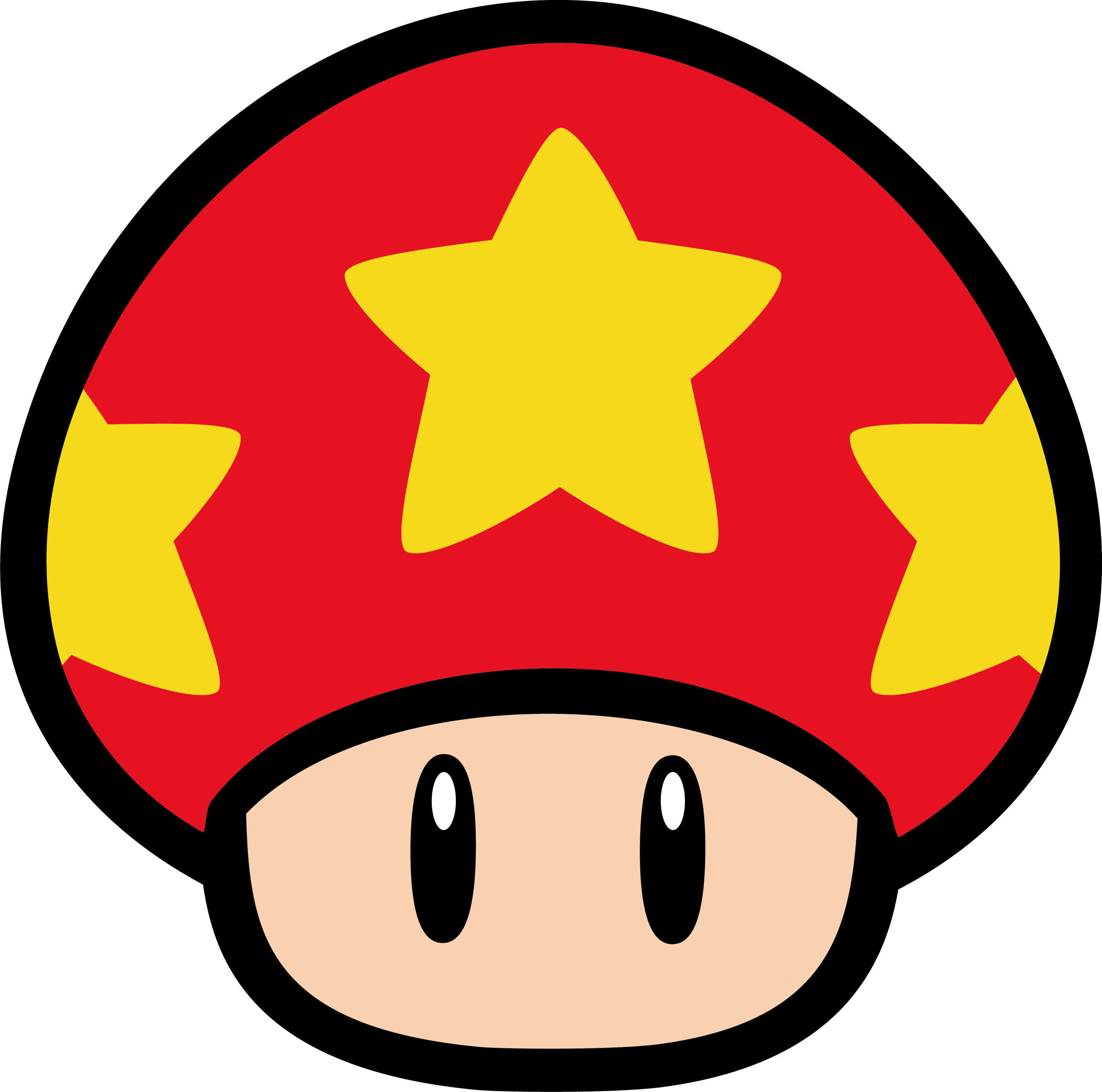 Super Mario Life Mushroom Logo PNG, SVG, AI Vector – Free Download