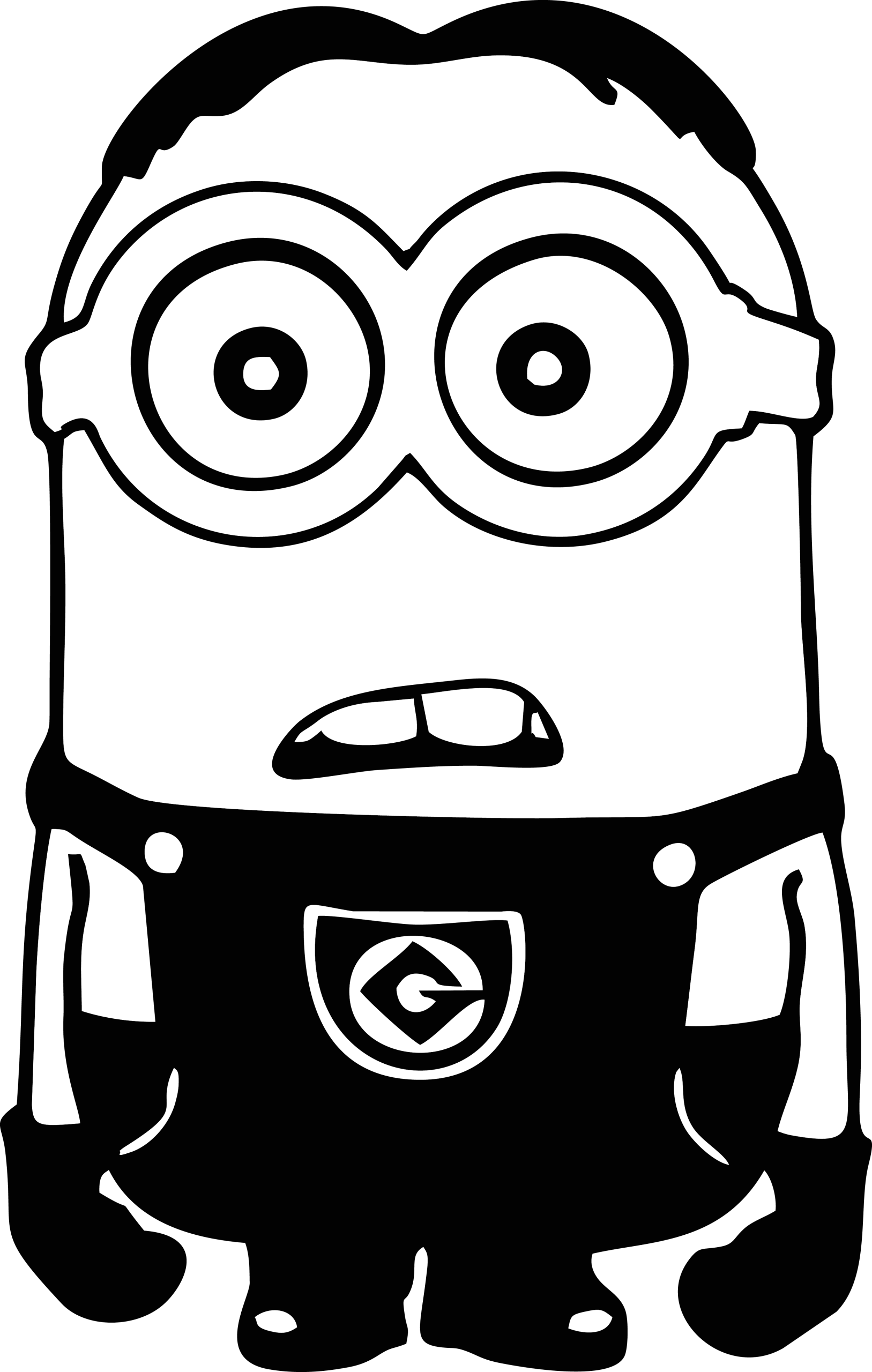 Minions Dave Worried Template Logo PNG, SVG, AI Vector – Free Download