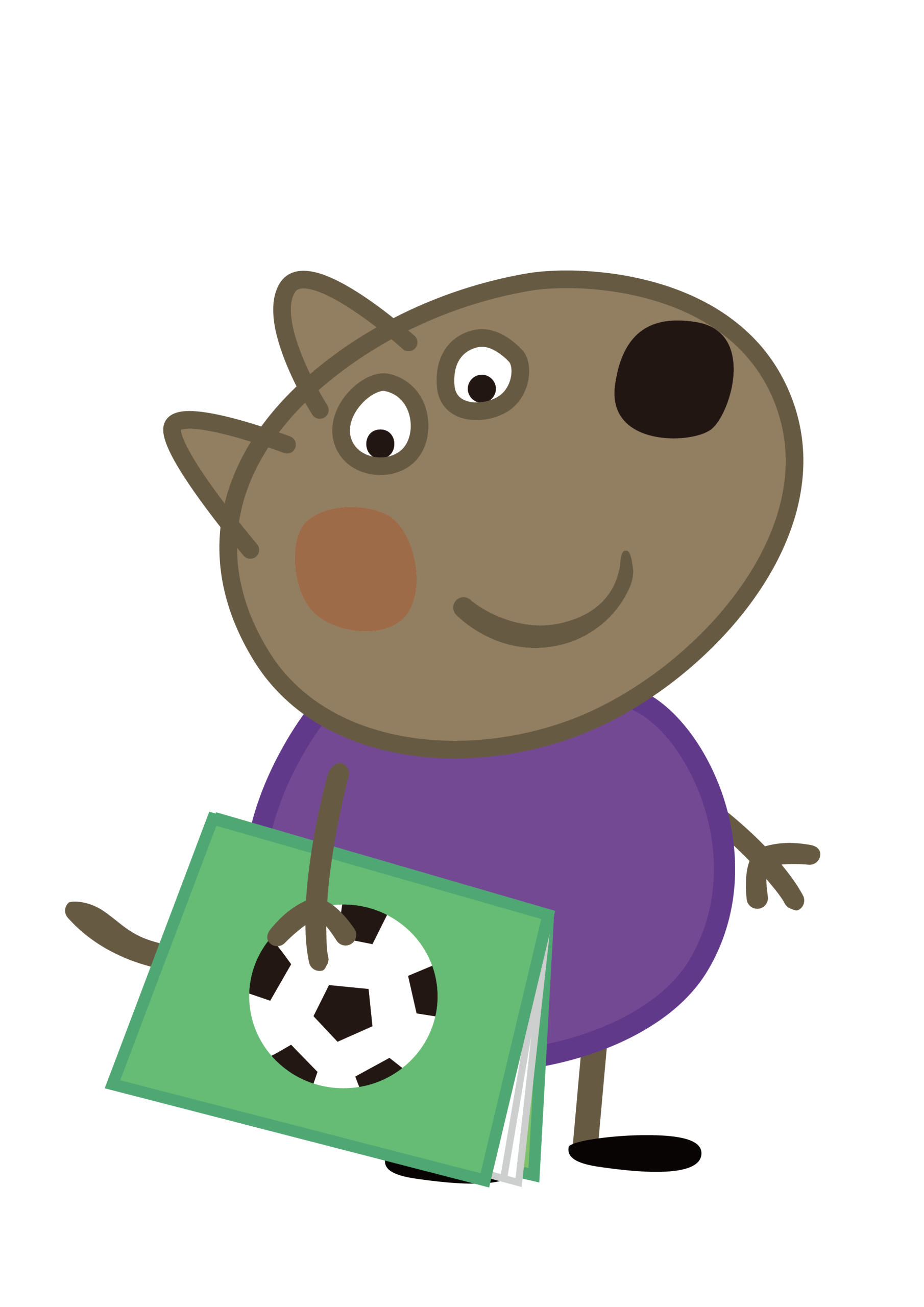 Peppa Pig Danny Dog Football Logo PNG, SVG, AI Vector – Free Download