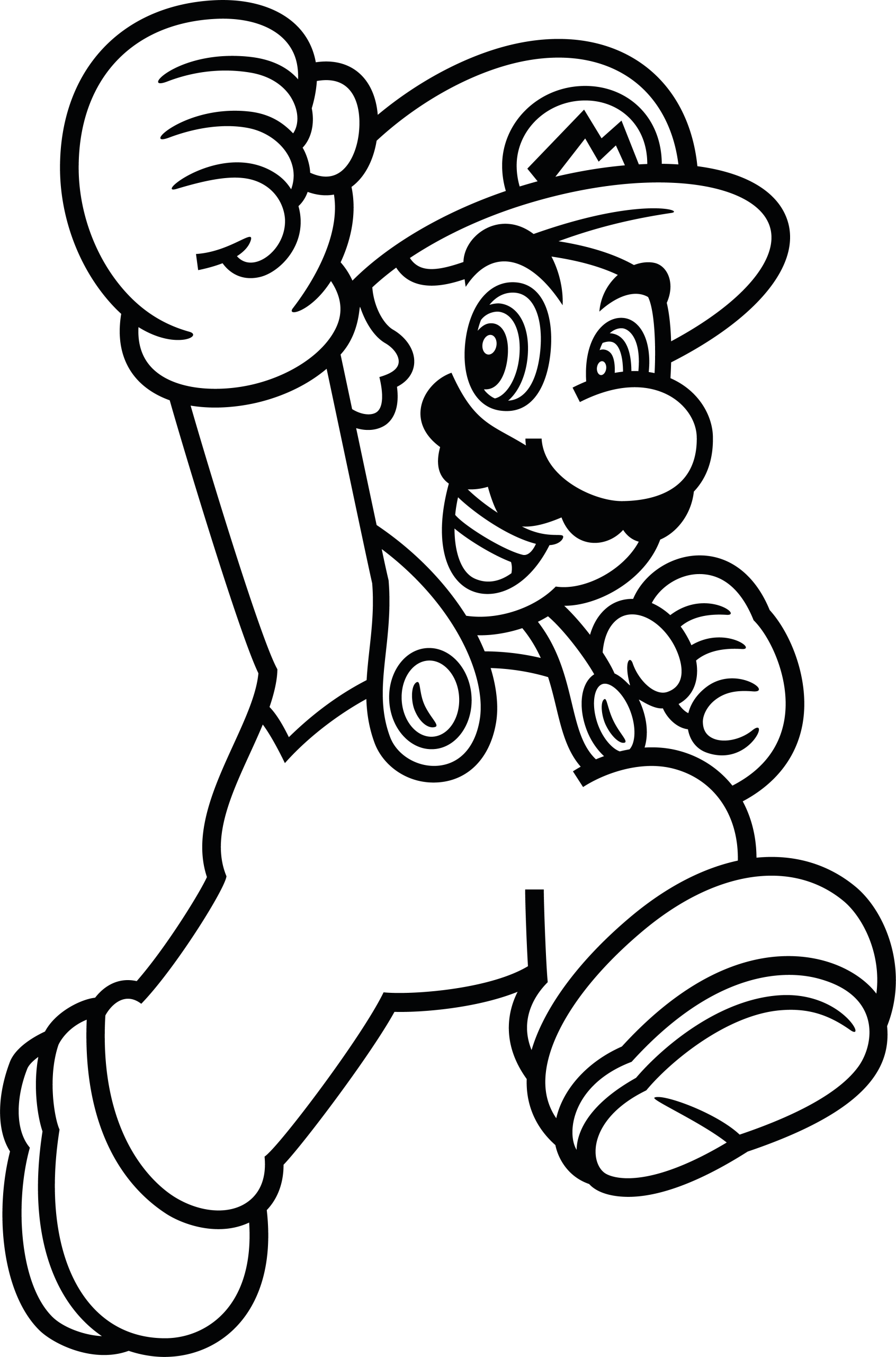 Super Mario Outline 4 Logo PNG, SVG, AI Vector – Free Download