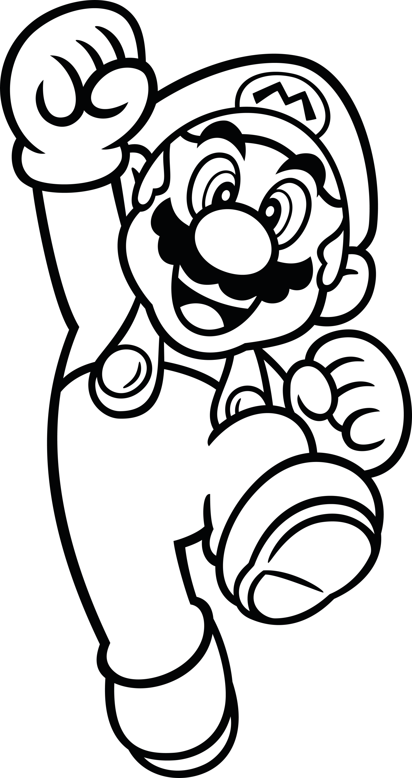 Super Mario Outline 6 Logo PNG, SVG, AI Vector – Free Download