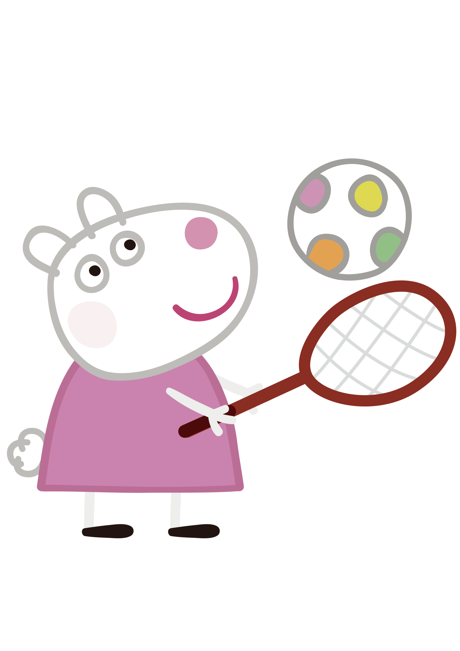 Peppa Pig Suzy Sheep playing Logo PNG (Transparent) SVG AI – Free Download