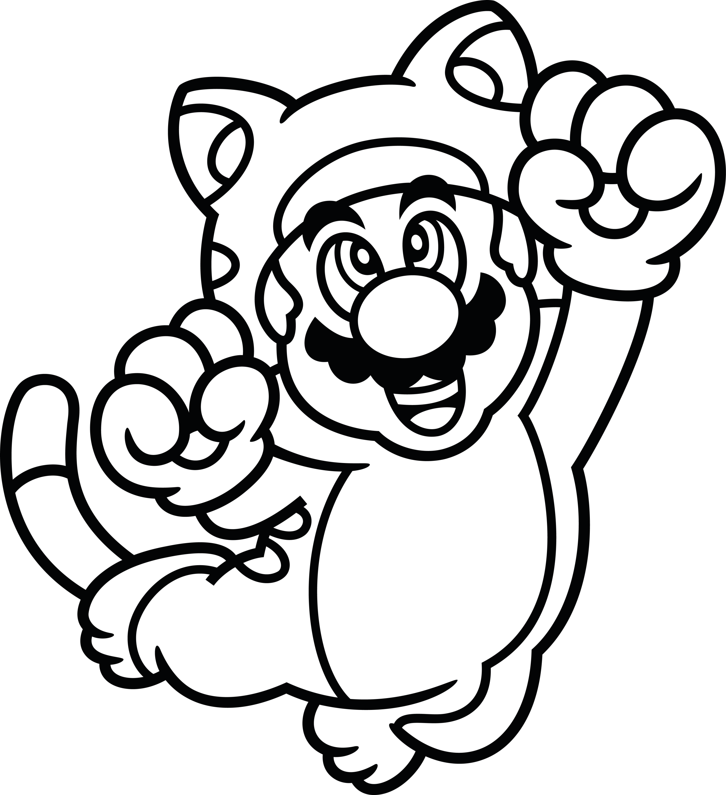 Super Mario Cat Outline Logo PNG, SVG, AI Vector – Free Download