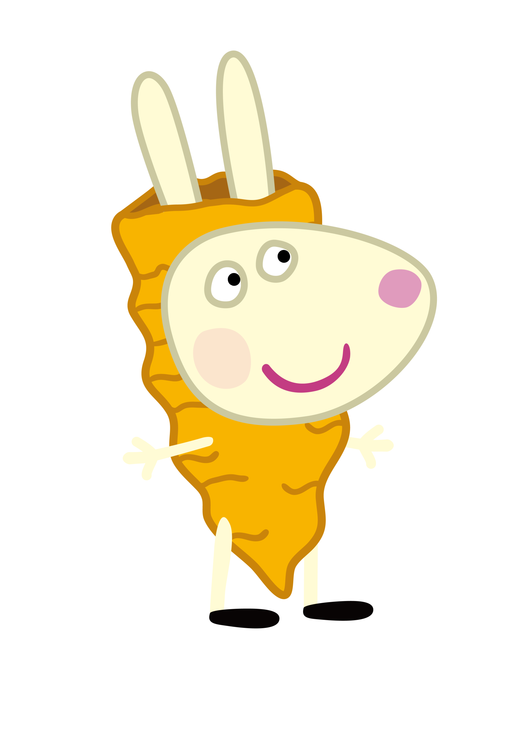 Peppa Pig Rebecca Rabbit carrot costume Logo PNG (Transparent) SVG AI ...