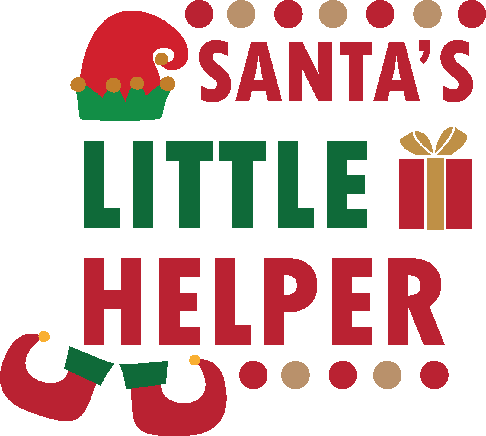 Christmas Santa’s Little Helper Logo PNG (Transparent) SVG AI – Free ...
