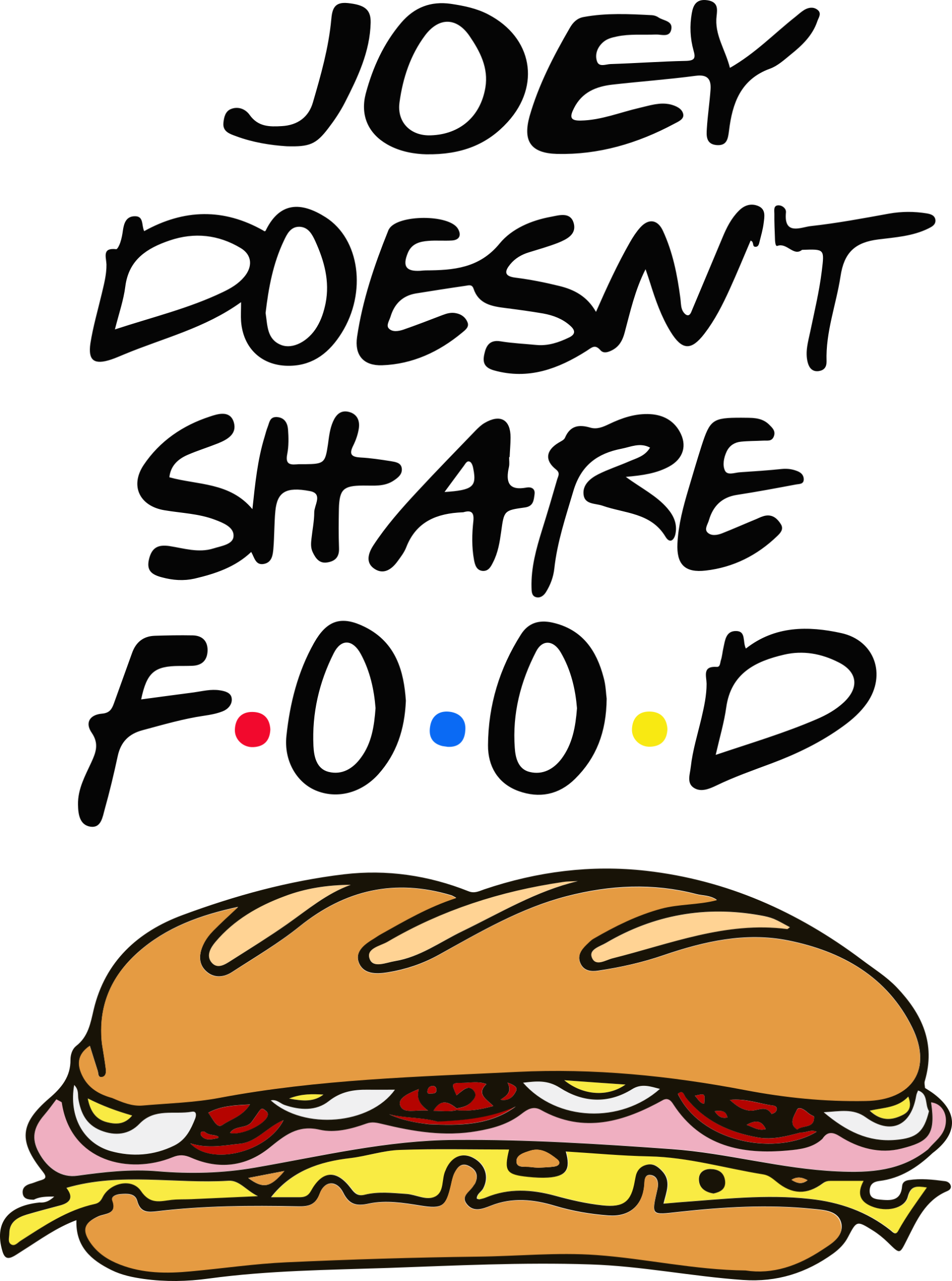 Friends Joey Don’t Share Food 3 Logo PNG, SVG, AI Vector – Free Download