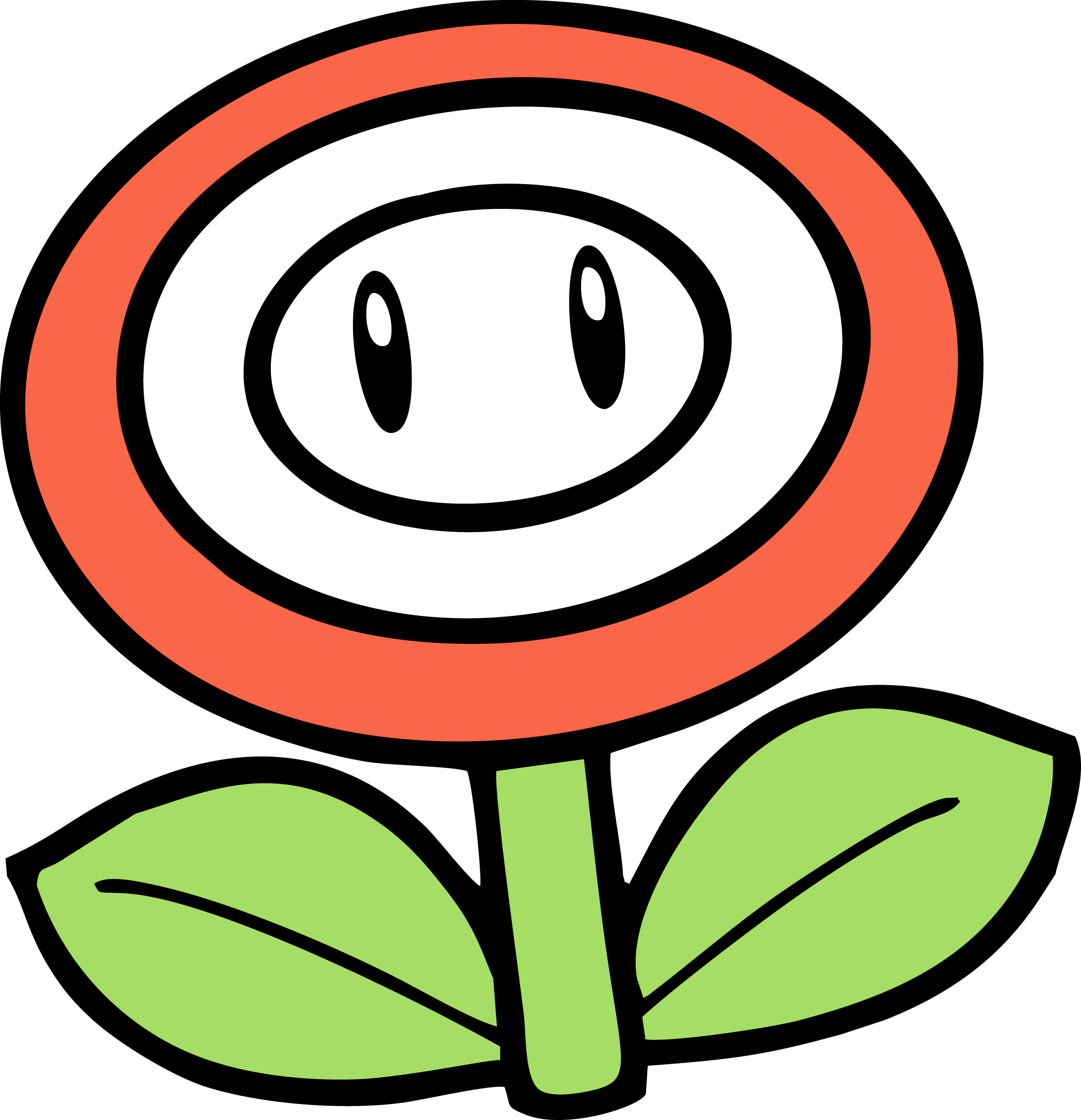 Super Mario Fire Flower Logo PNG, SVG, AI Vector – Free Download