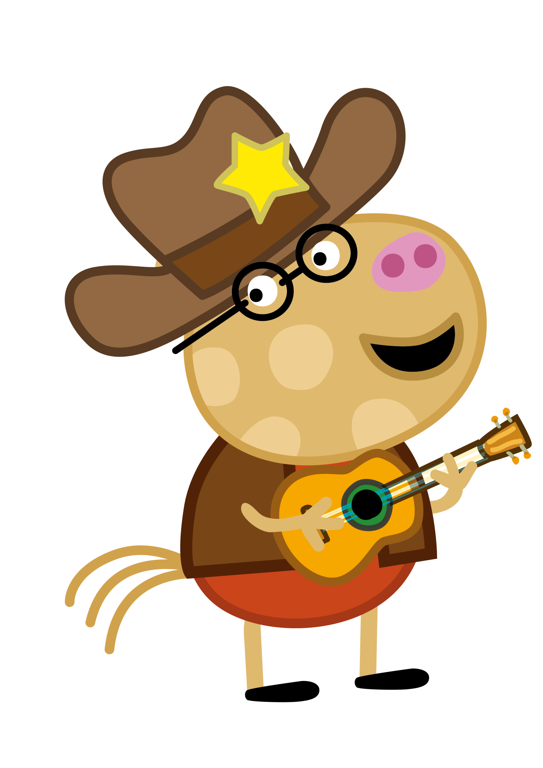 Peppa Pig Pedro Pony Logo PNG (Transparent) SVG AI – Free Download