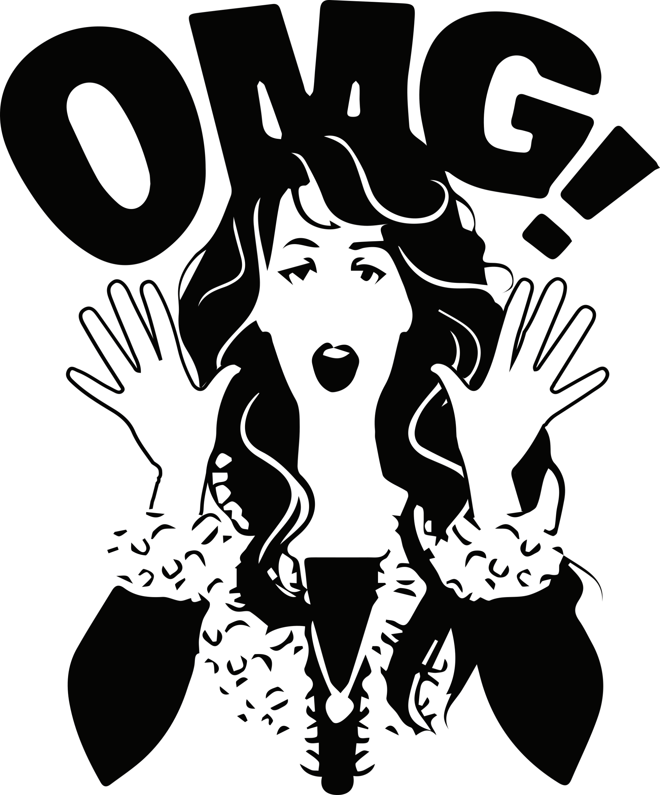 Friends Janice OMG Silhouette Logo PNG, SVG, AI Vector – Free Download