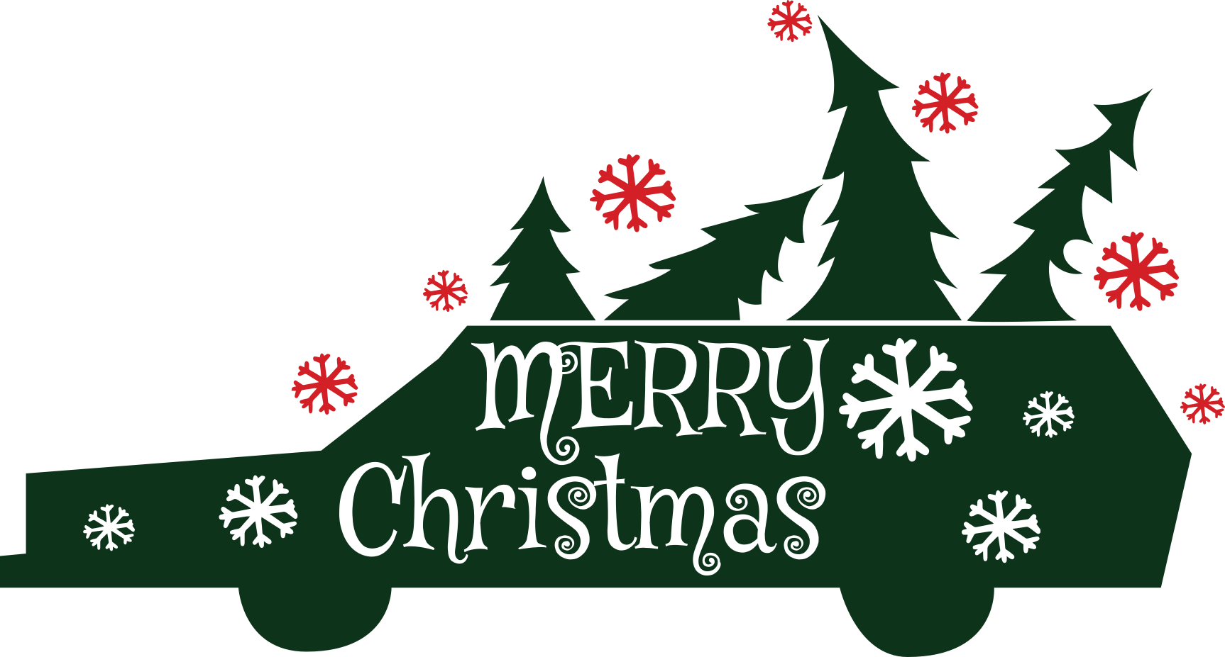Merry Christmas Car Logo PNG (Transparent) SVG AI – Free Download