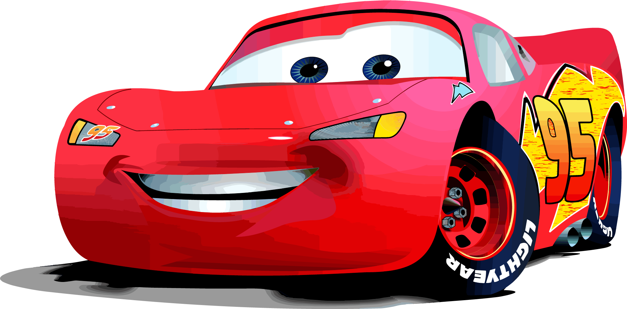 Cars Lightning McQueen Happy Logo PNG, SVG, AI Vector – Free Download