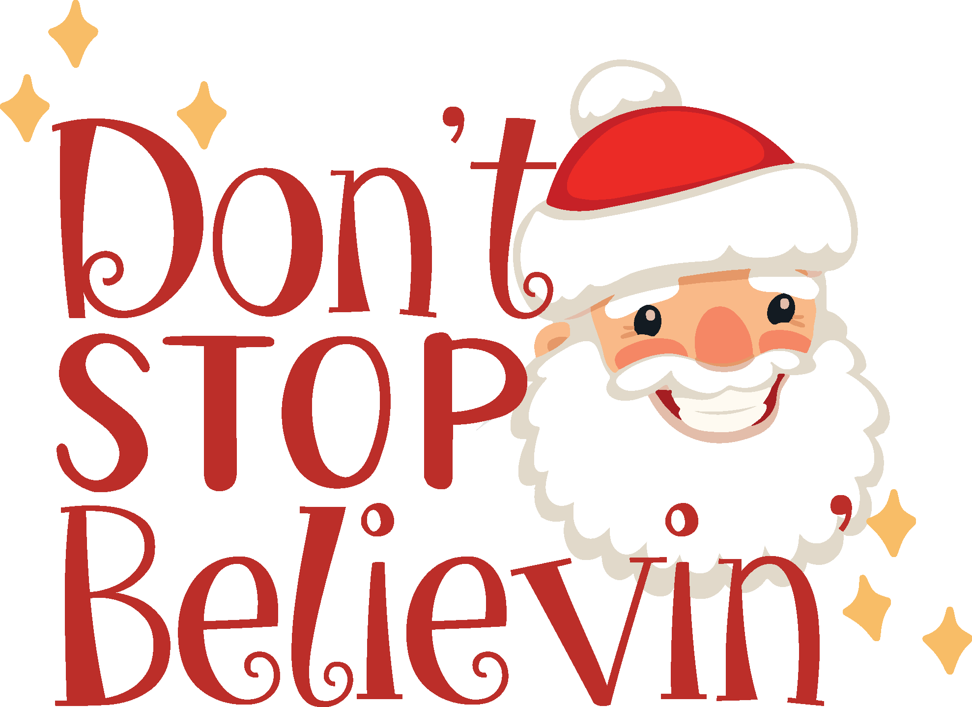 Merry Christmas Dont stop Believin Logo PNG, SVG, AI Vector – Free Download