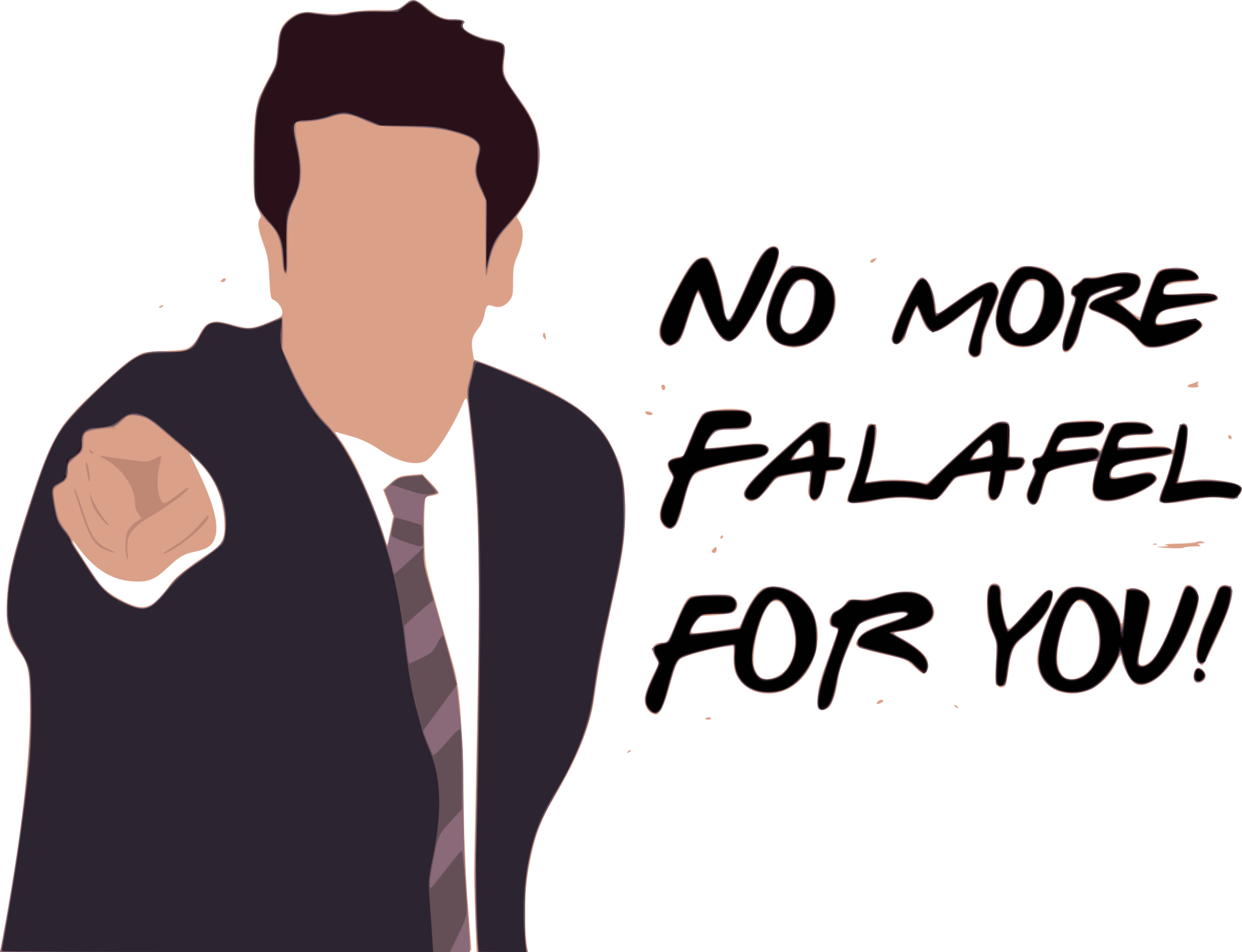 Friends Amy Green No More Falafel For You Text Logo PNG, SVG, AI Vector ...