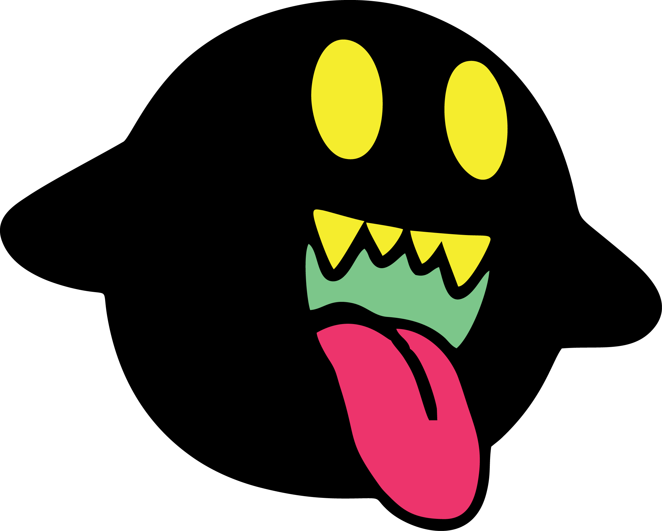 Super Mario Bomb Boo Logo PNG, SVG, AI Vector – Free Download