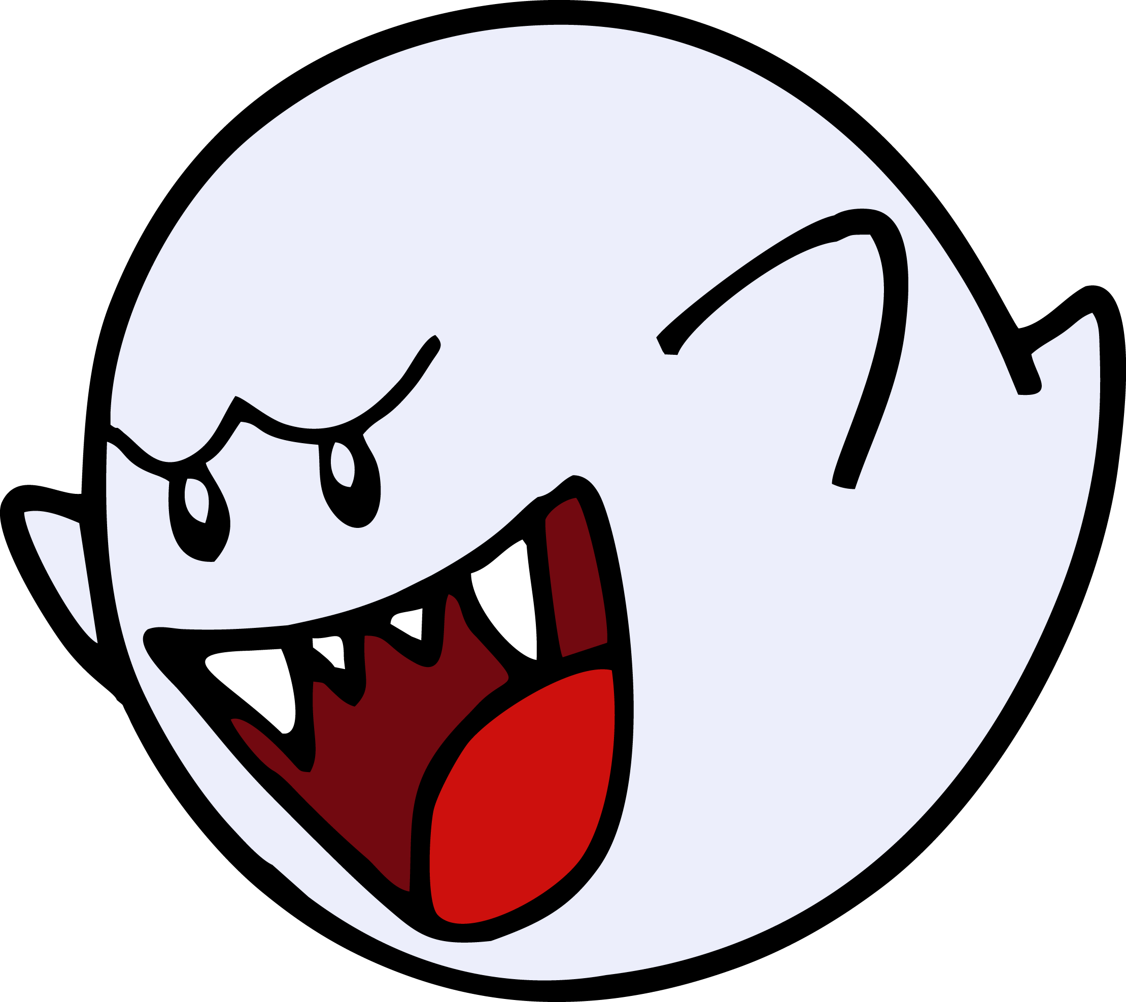 Super Mario Boo Logo PNG (Transparent) SVG AI – Free Download