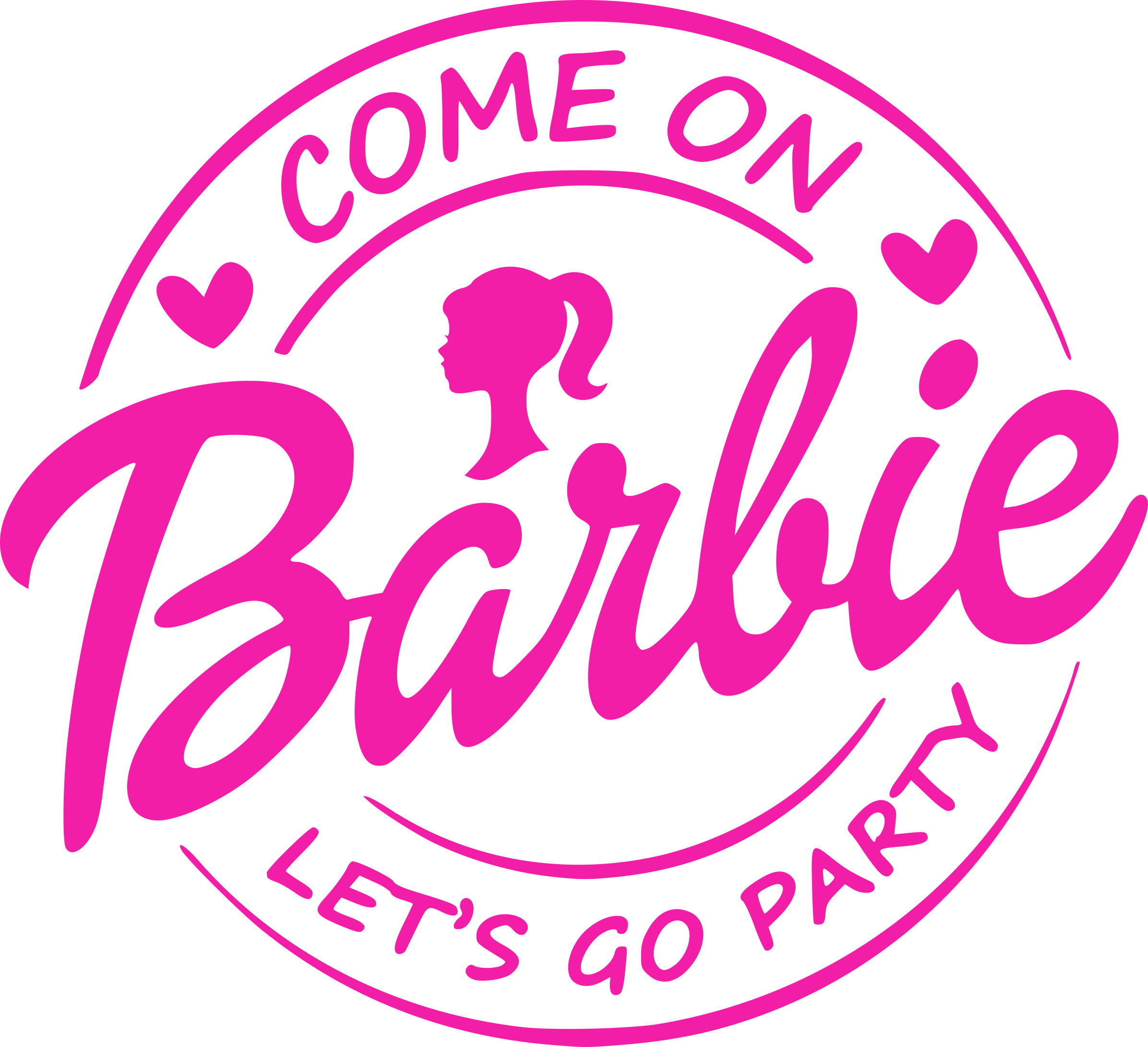 Barbie Let’s Go Party Text Logo PNG, SVG, AI Vector – Free Download