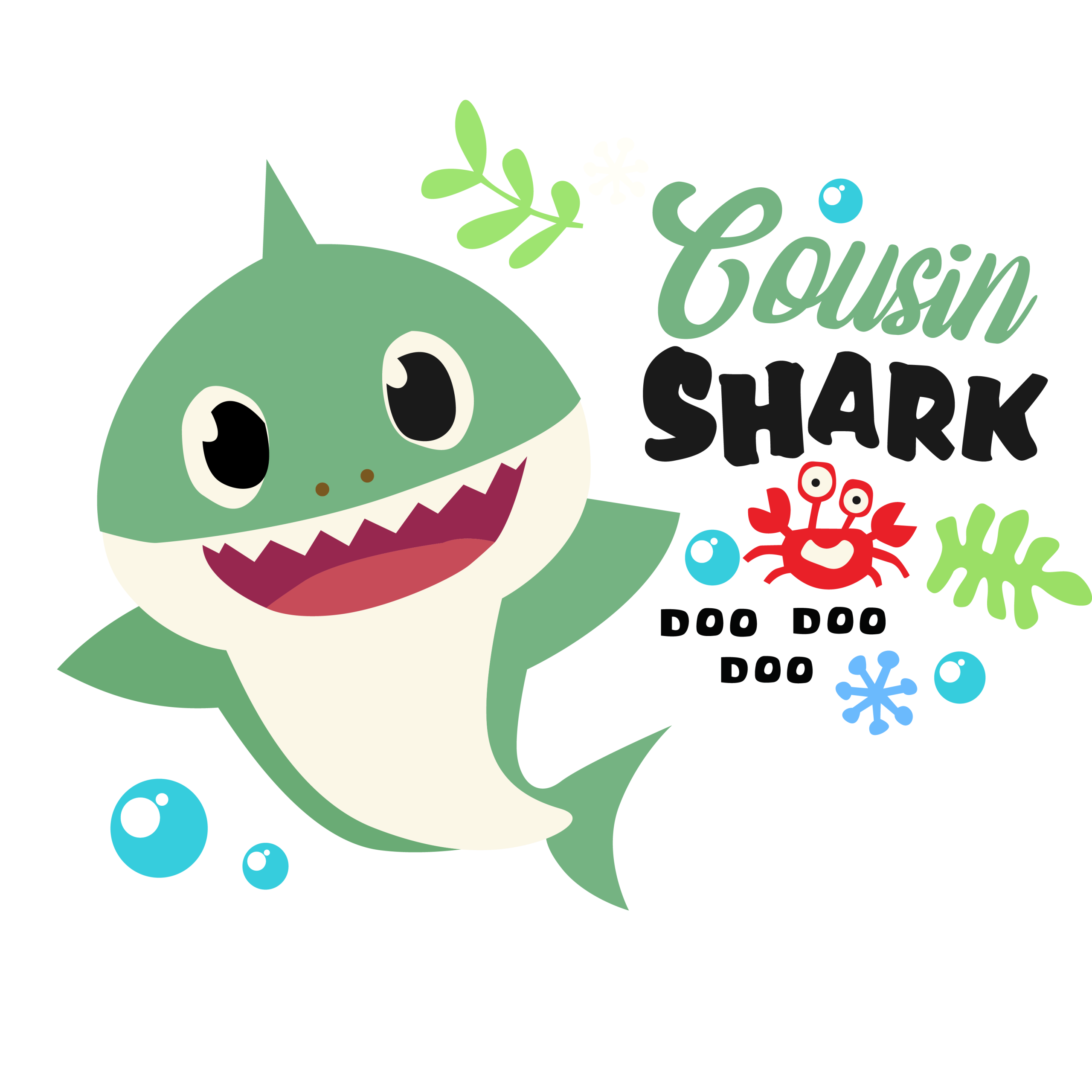 Shark Family Cousin Shark 3 Logo PNG, SVG, AI Vector – Free Download