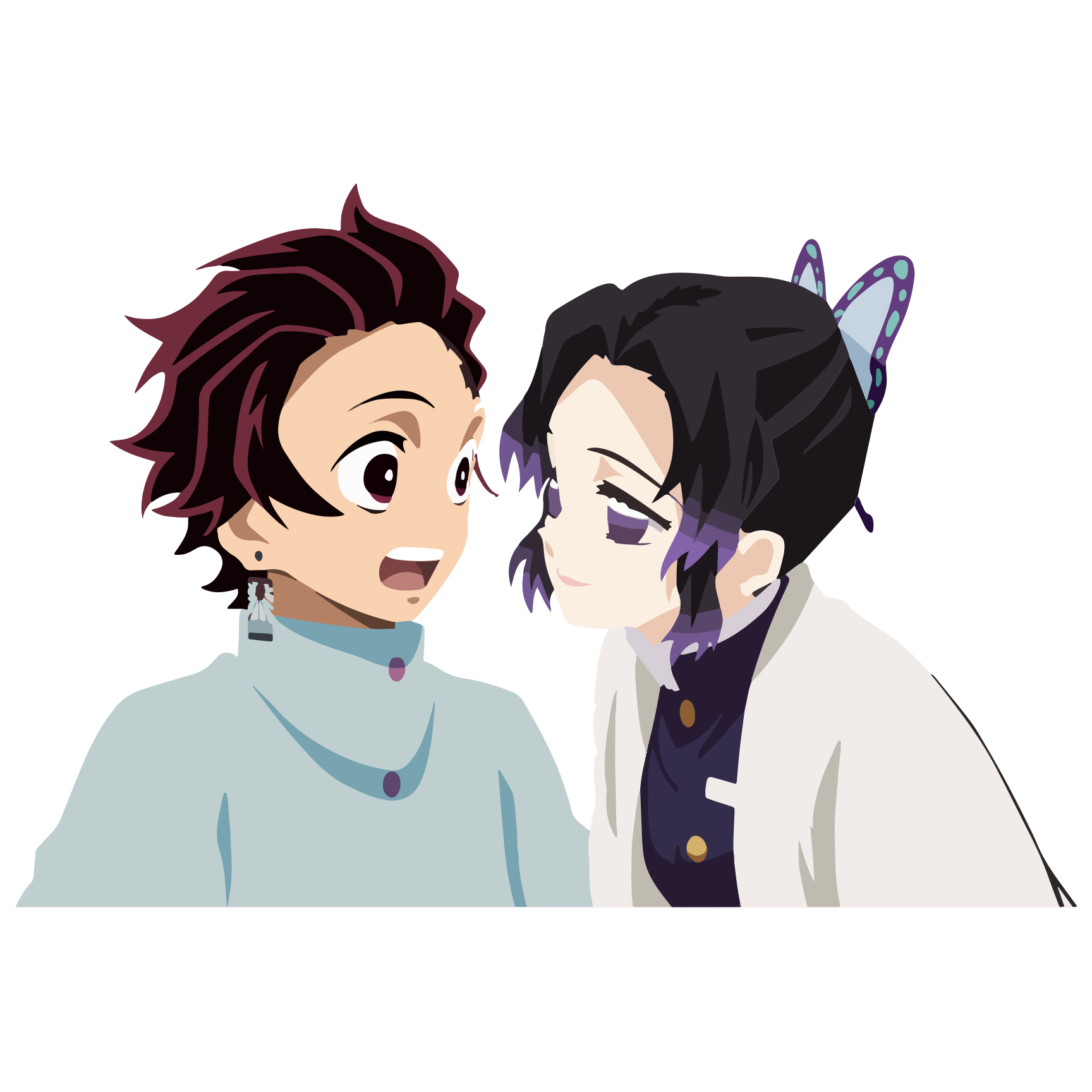 Demon Slayer Tanjiro, Kamado and Shinobu Kocho Logo PNG, SVG, AI Vector ...