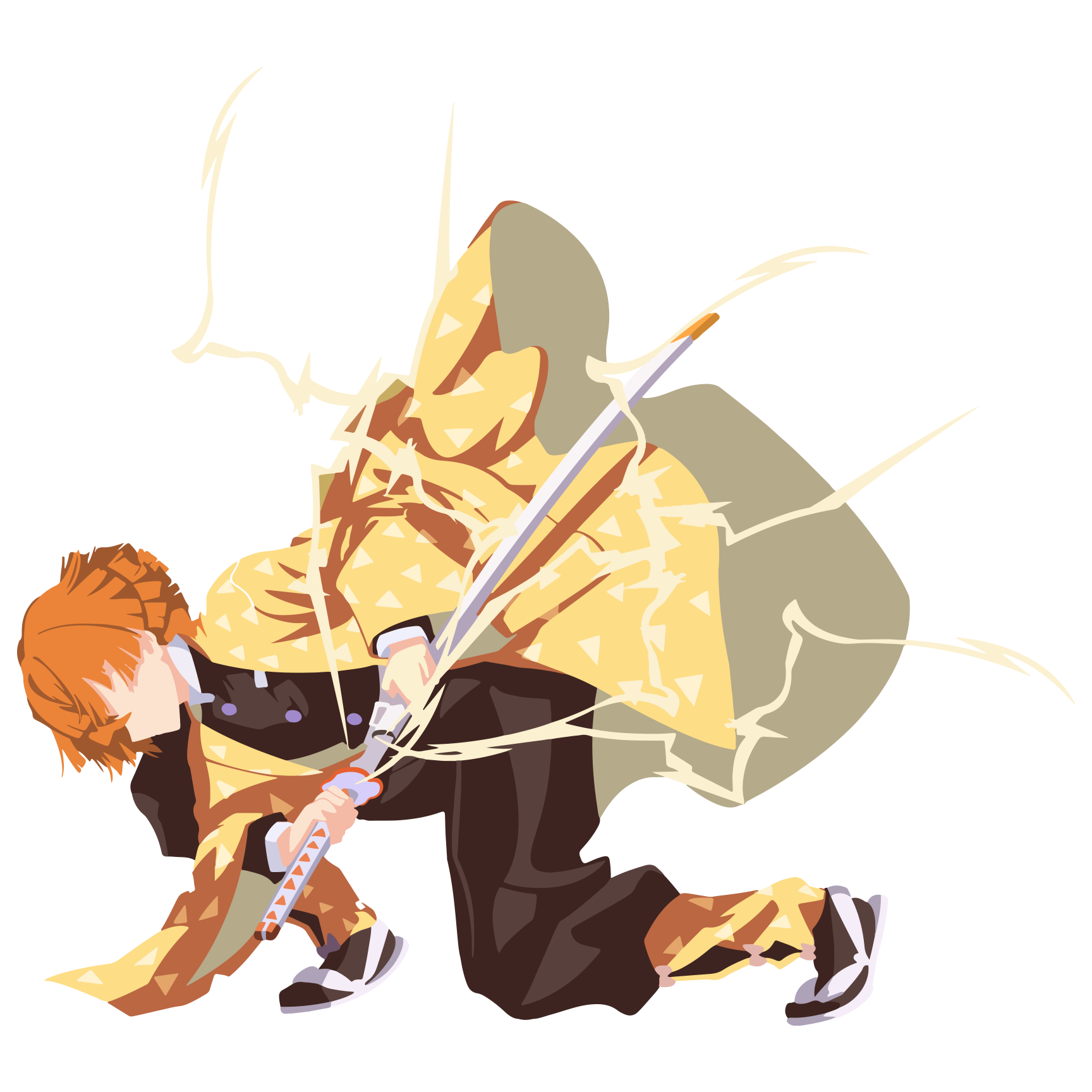 Demon Slayer Zenitsu Agatsuma Logo PNG, SVG, AI Vector – Free Download