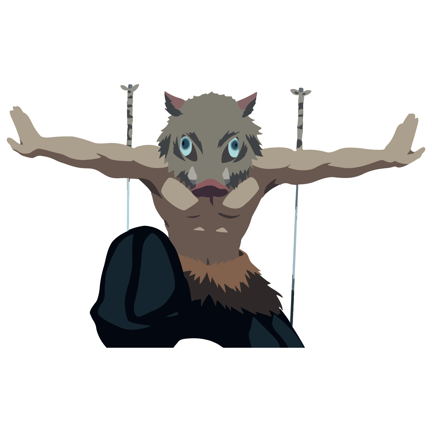 Demon Slayer Inosuke Hashibira Logo PNG, SVG, AI Vector – Free Download