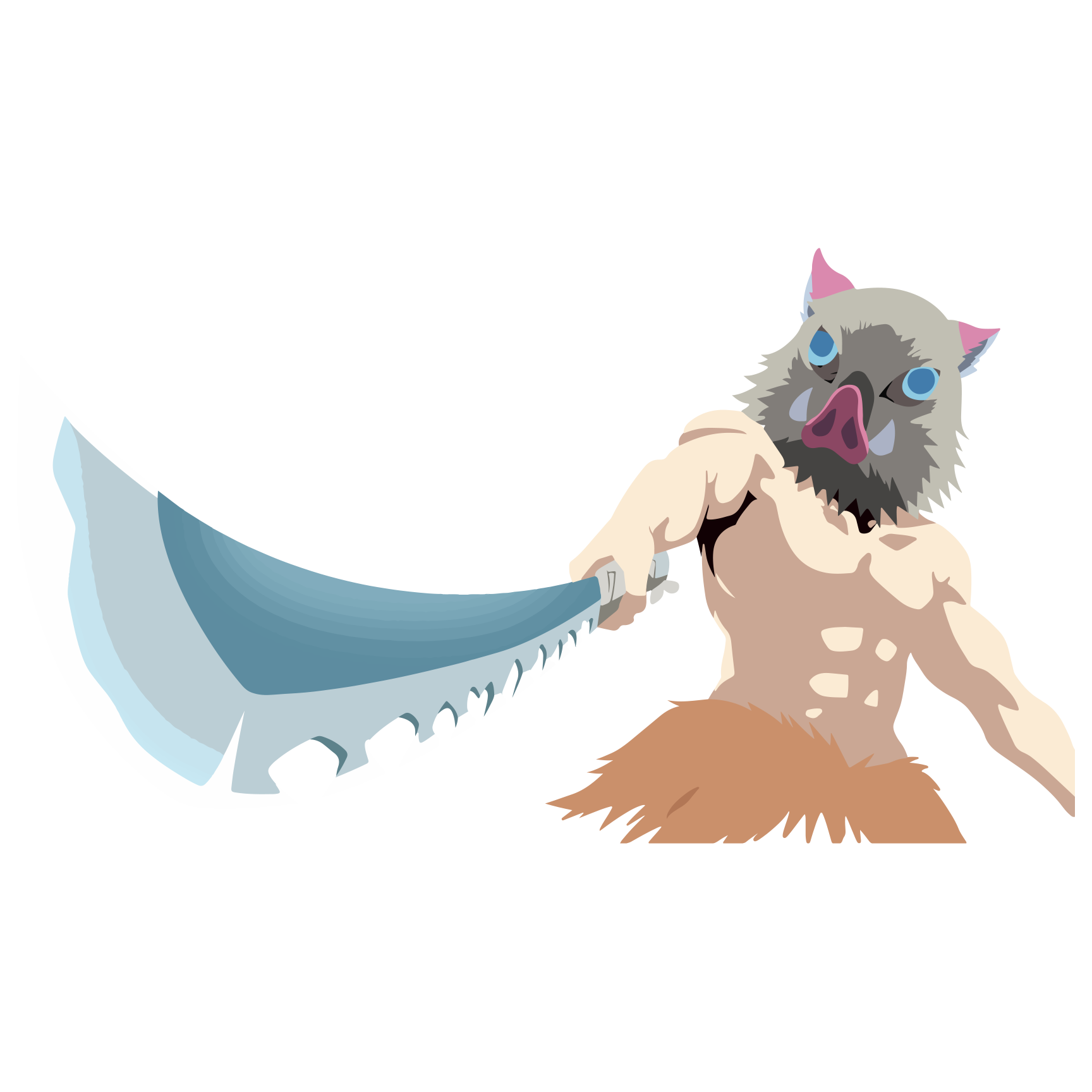 Demon Slayer Inosuke Hashibira 3 Logo PNG, SVG, AI Vector – Free Download