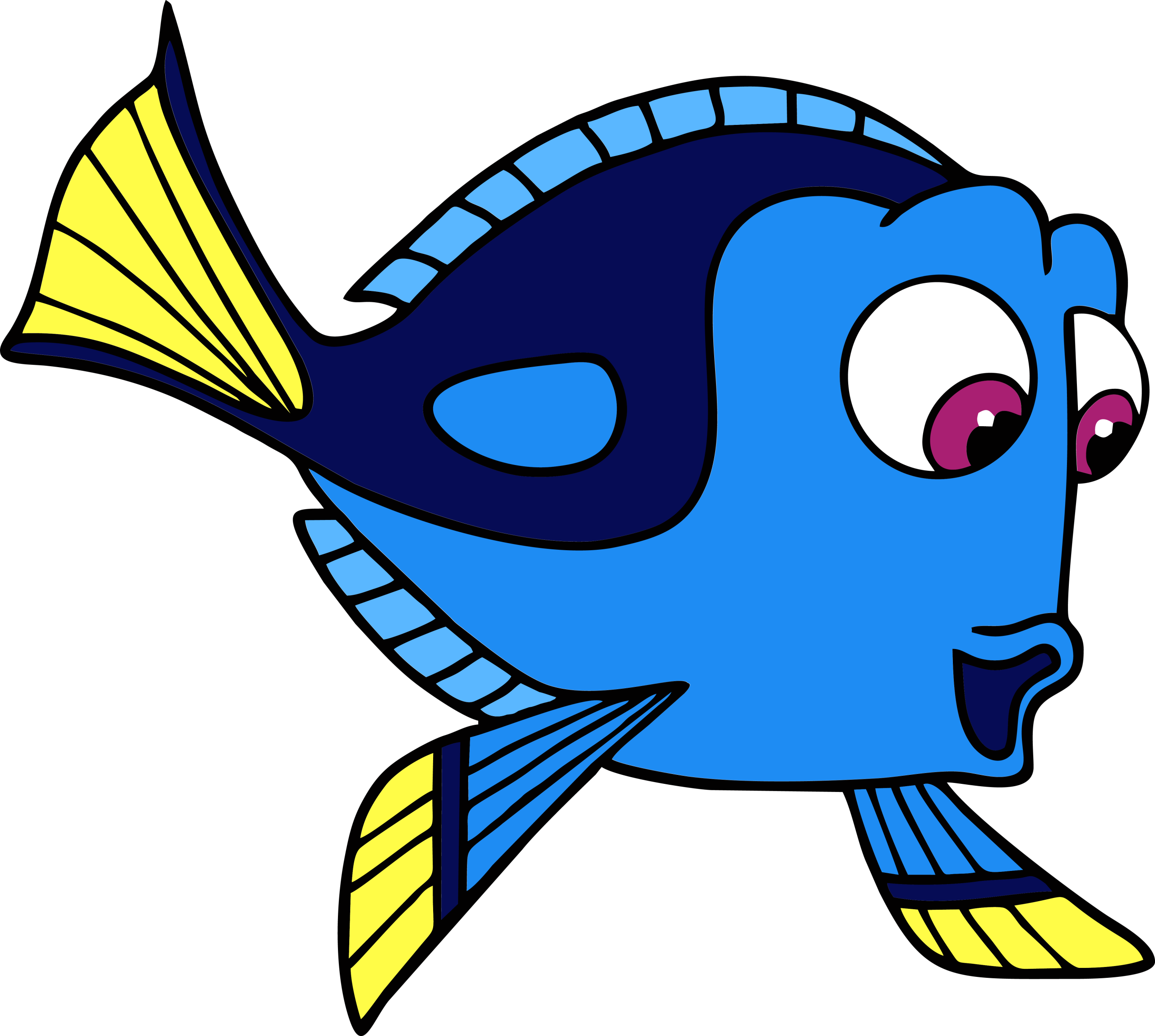 Finding Nemo Dory Logo PNG, SVG, AI Vector – Free Download