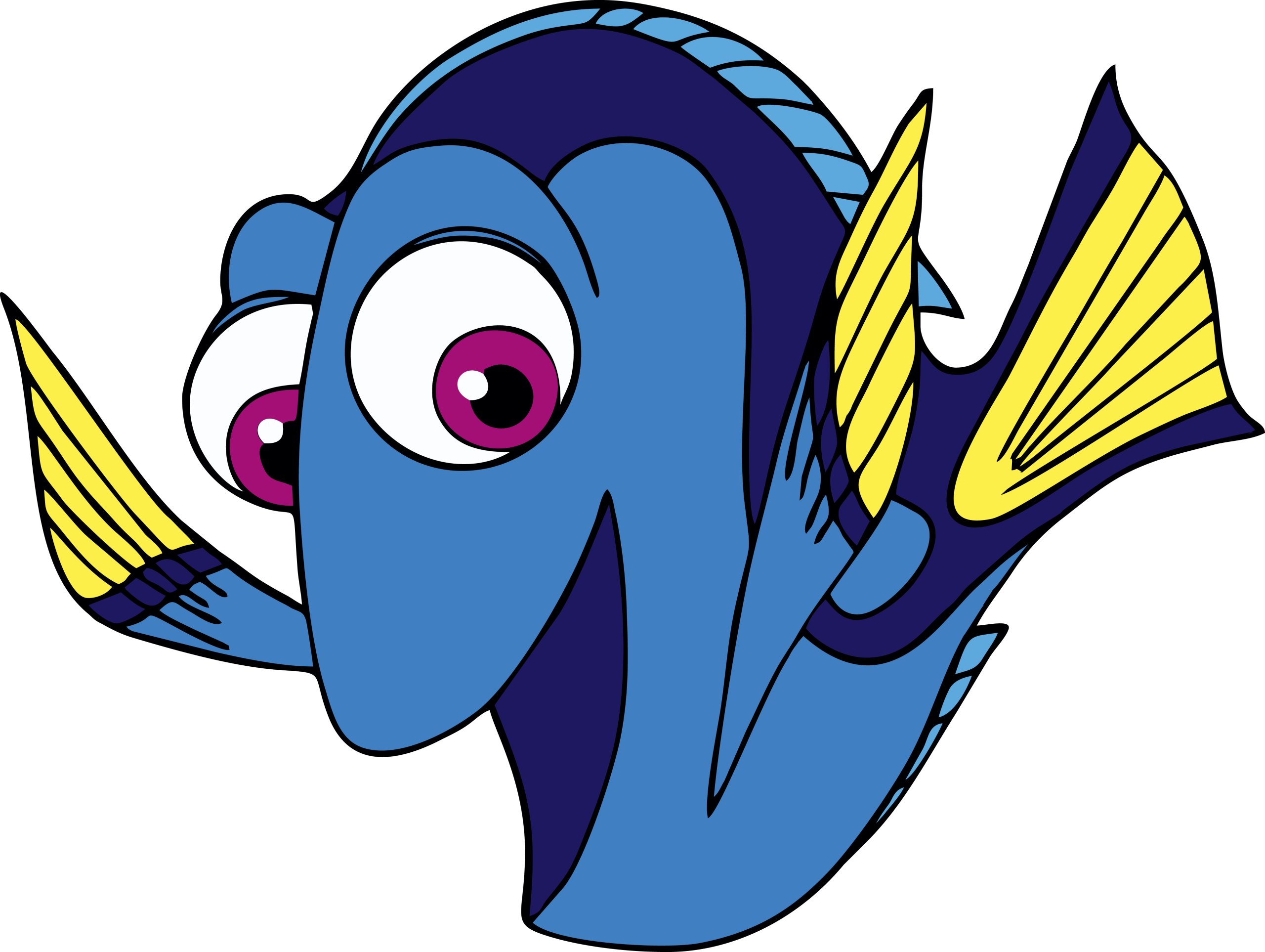 Finding Nemo Dory Happy Logo PNG, SVG, AI Vector – Free Download