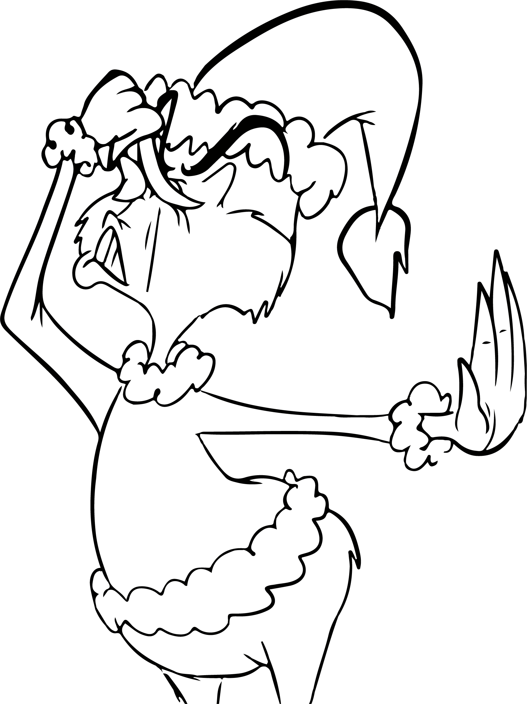 Grinch Christmas Cynical Outline 2 Logo PNG, SVG, AI Vector – Free Download