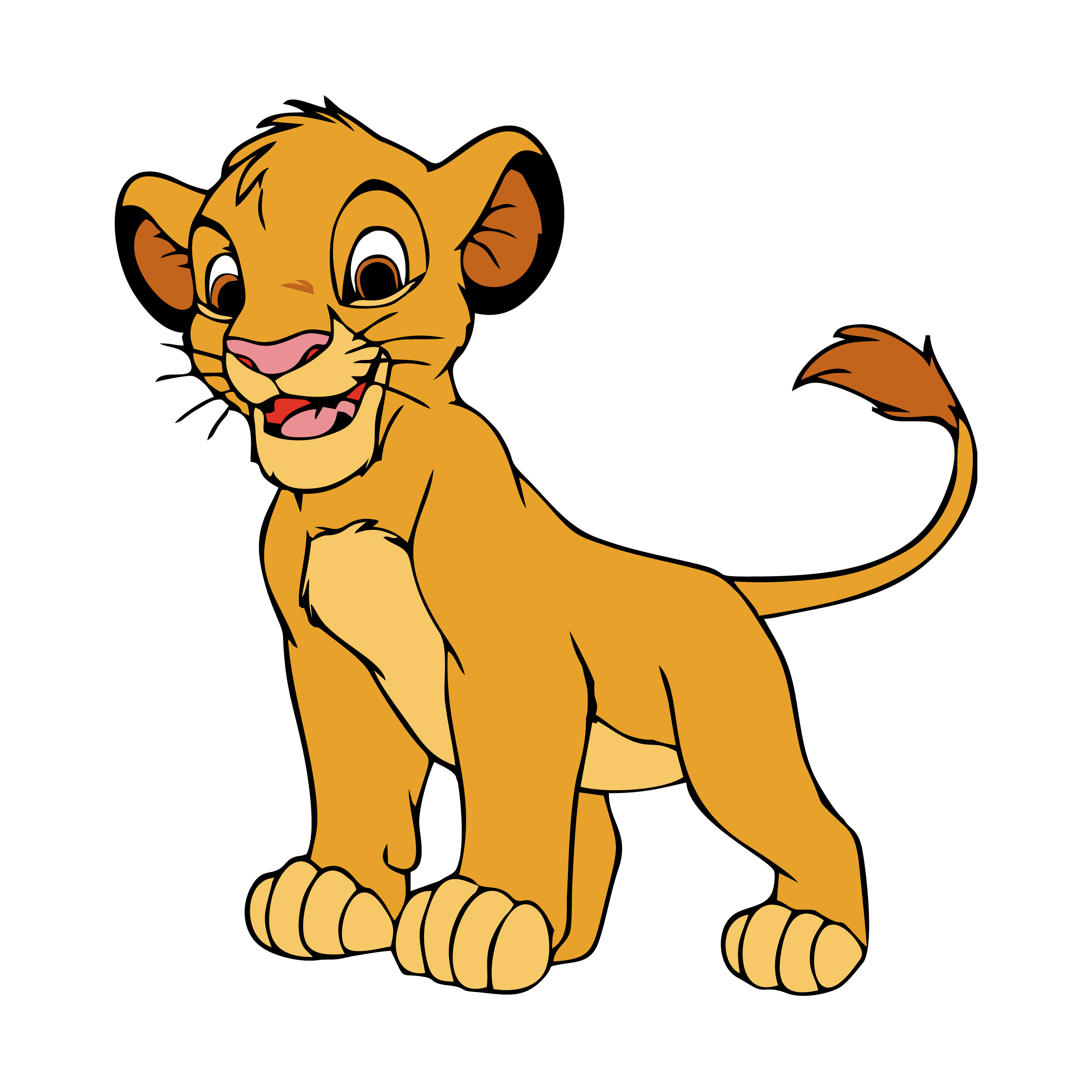 Lion King Simba Cub Logo PNG, SVG, AI Vector – Free Download