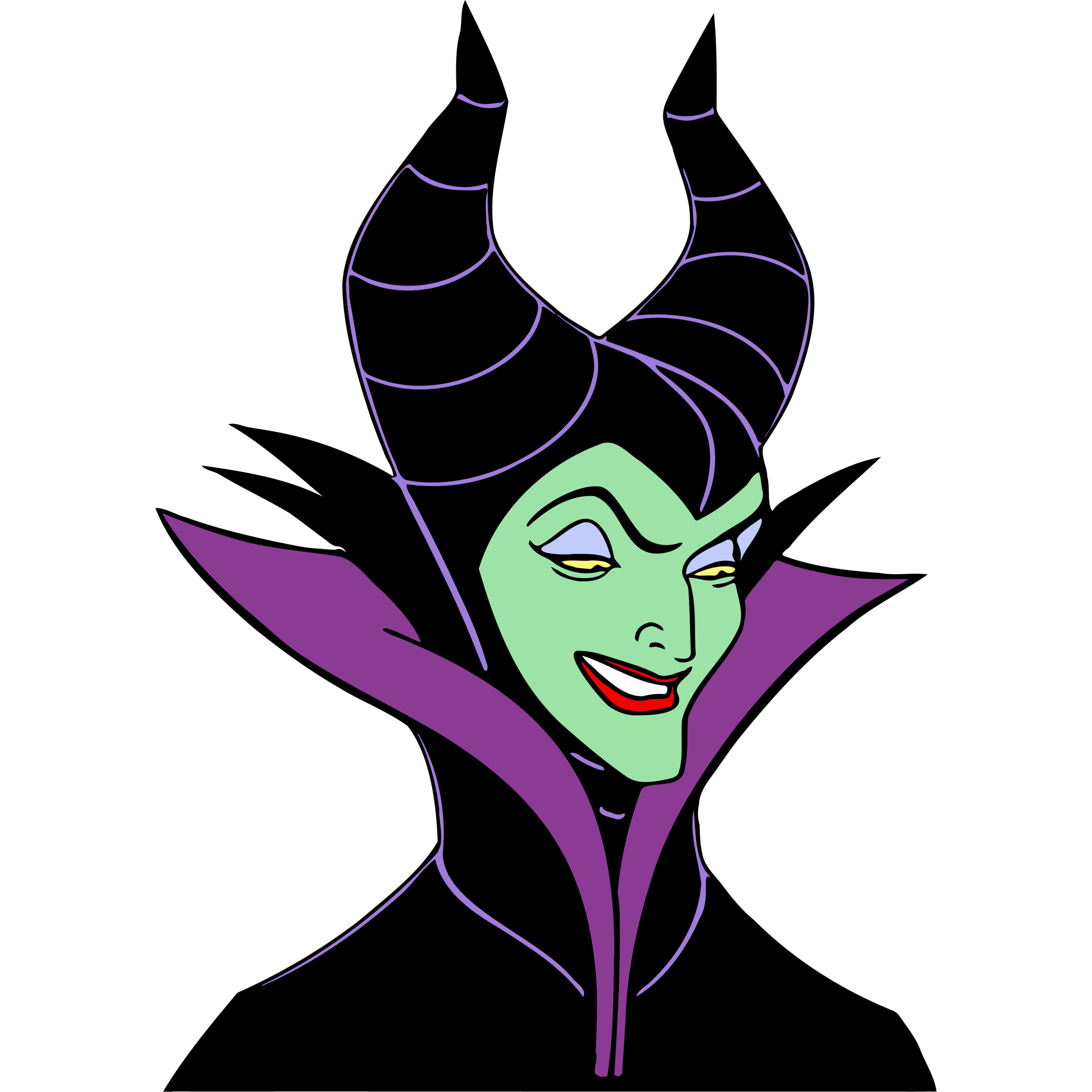 Sleeping Beauty Maleficent Face 2 Logo PNG, SVG, AI Vector – Free Download
