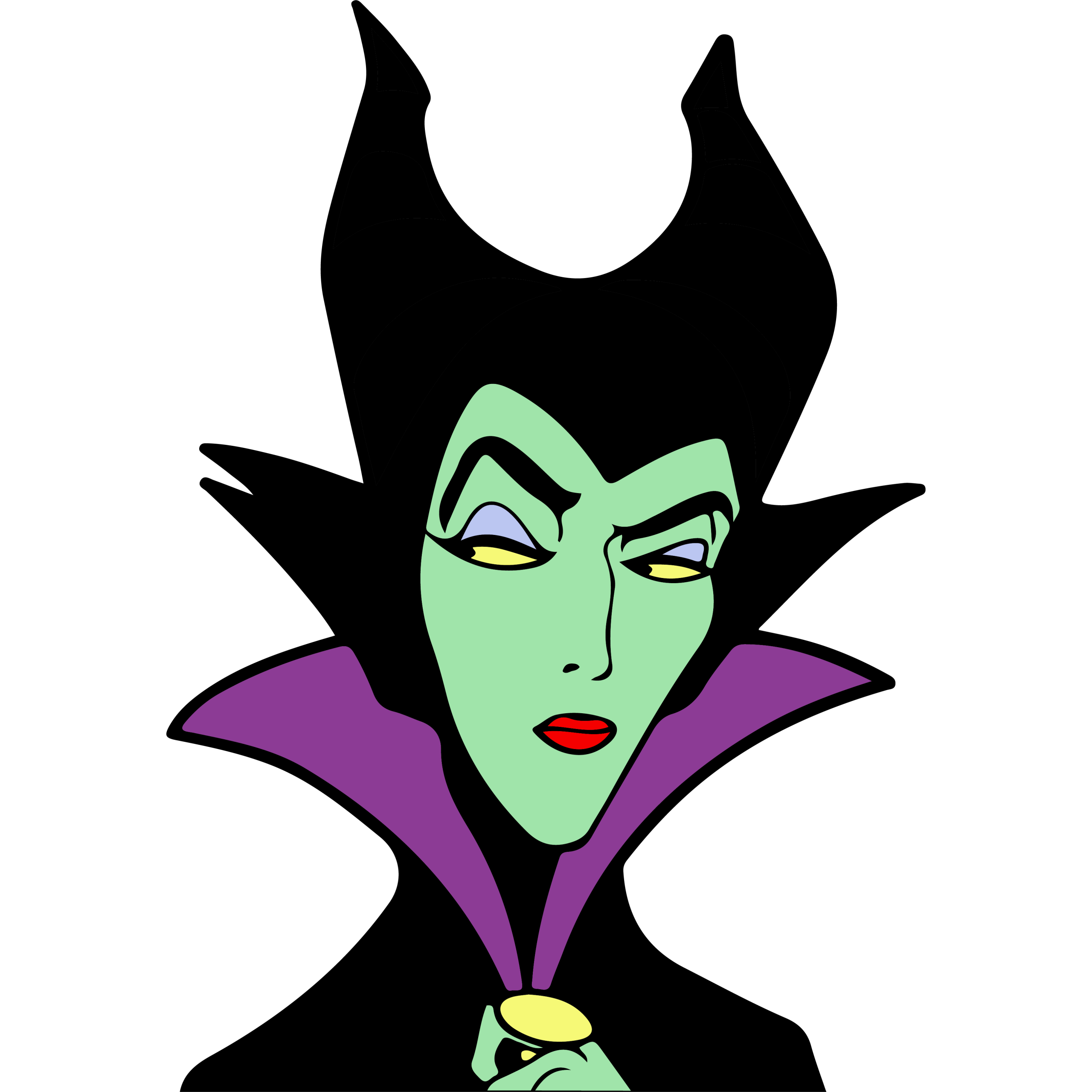 Sleeping Beauty Maleficent Face 4 Logo PNG, SVG, AI Vector – Free Download