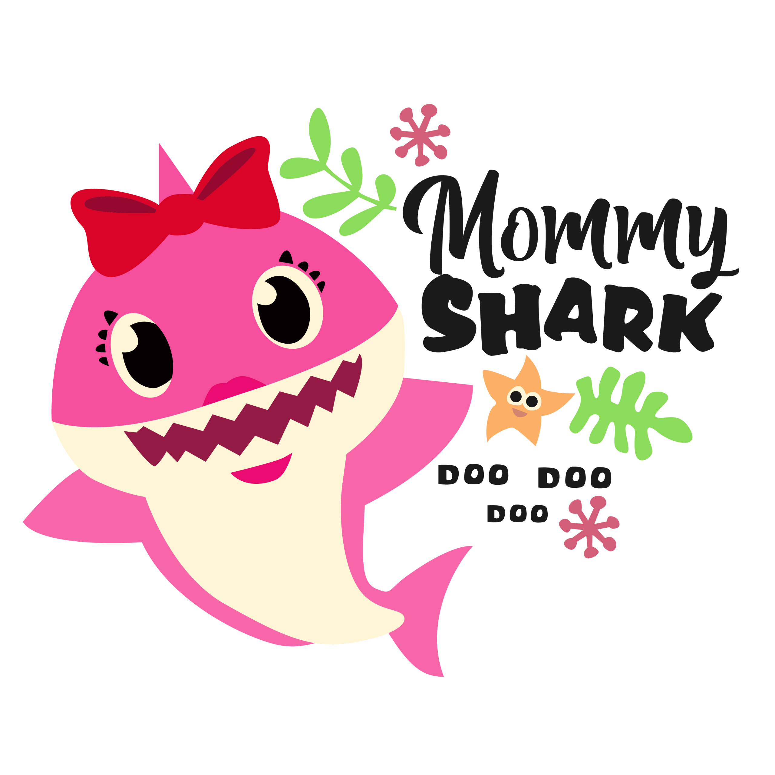 Shark Family Mommy Shark 2 Logo PNG, SVG, AI Vector – Free Download